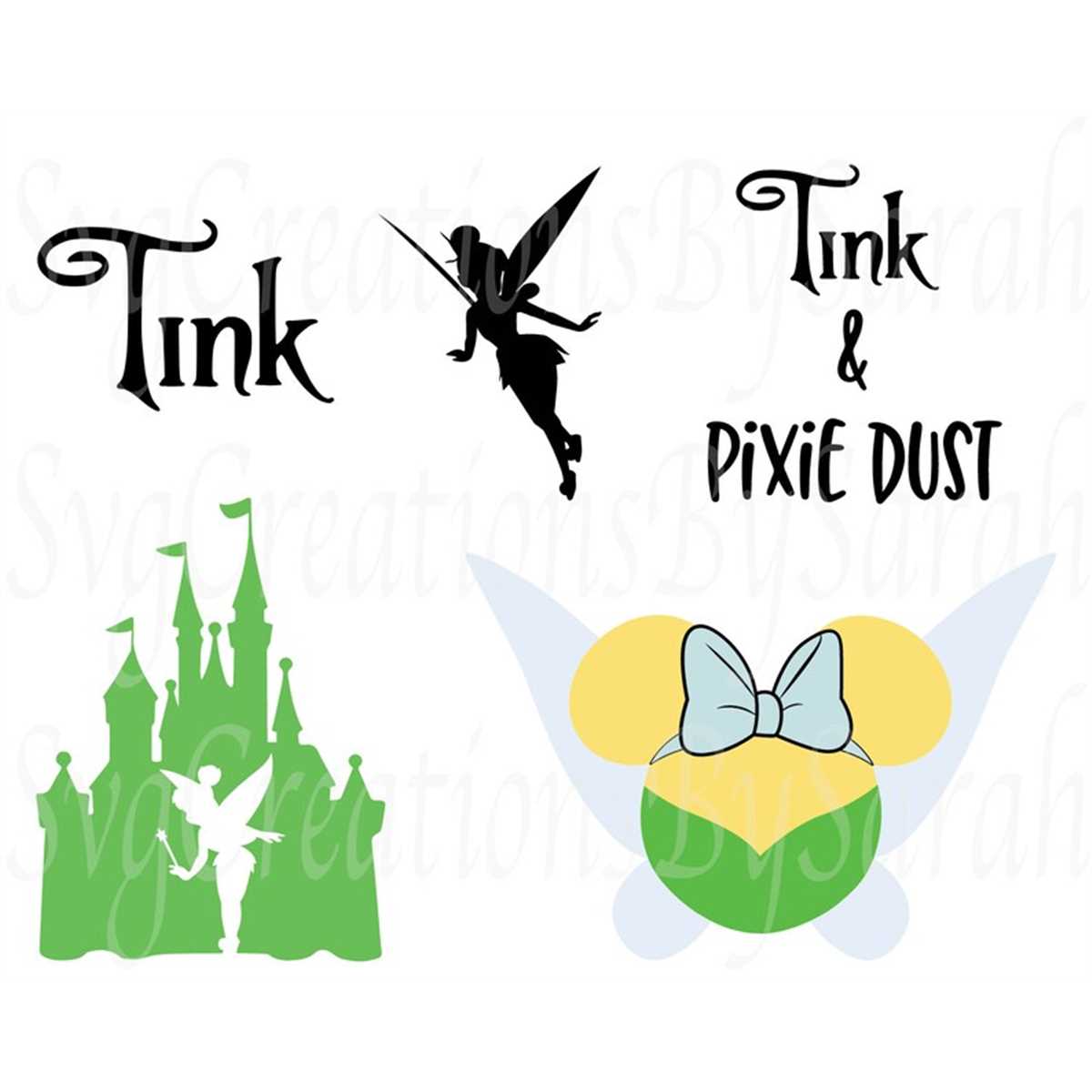 Tinkerbell Svg, Pixie Dust Svg, Castle Svg, Layered Svg, Dig - Inspire ...