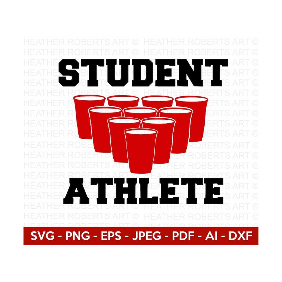 Student Athlete Beer Pong Svg, Beer Pong Svg, Beer Svg, Beer - Inspire ...