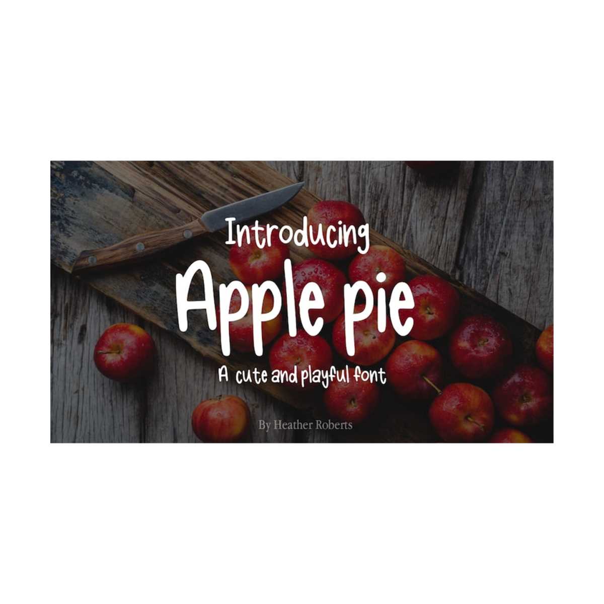 Apple Pie Font, Cute font, Handwritten font, Cricut font, In - Inspire ...