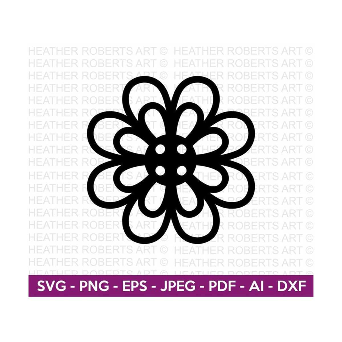 Flower SVG, Flower Decoration SVG, Flower Outline svg, Flora | Inspire ...
