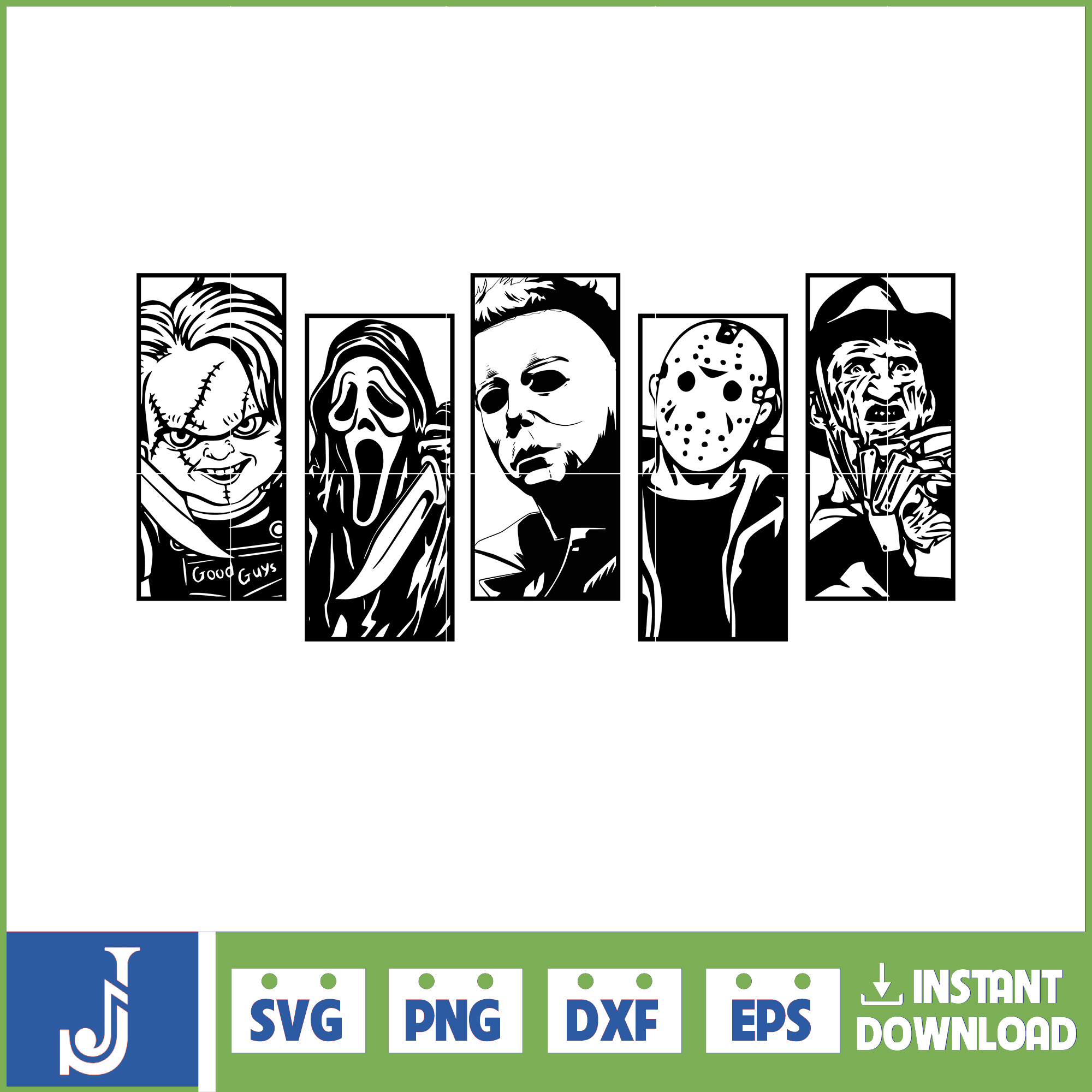 Horror Movie Characters Svg Horror Movie Characters svg, Mic | Inspire ...