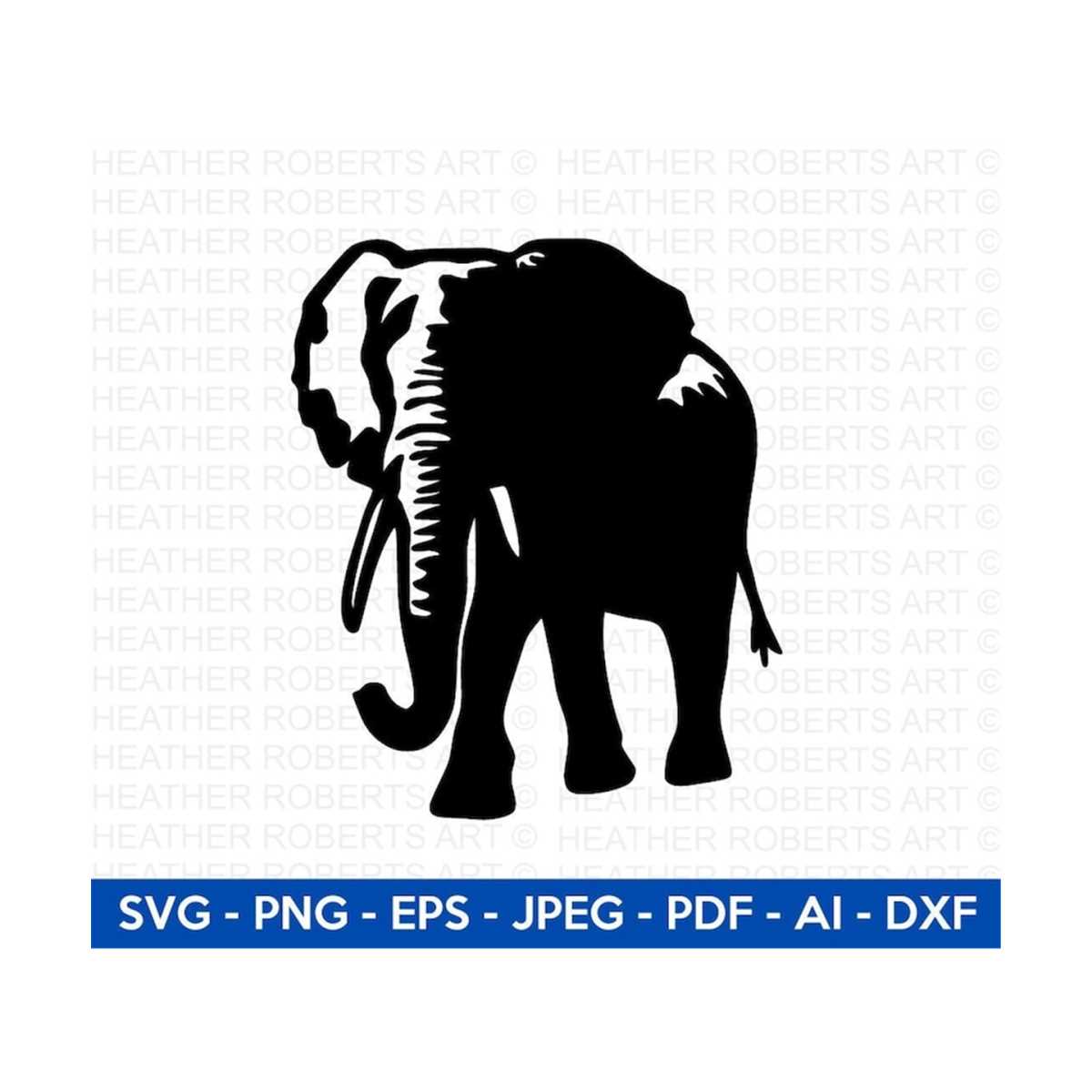Elephant SVG, Elephant Silhouette, Safari Animals, Animal si | Inspire ...