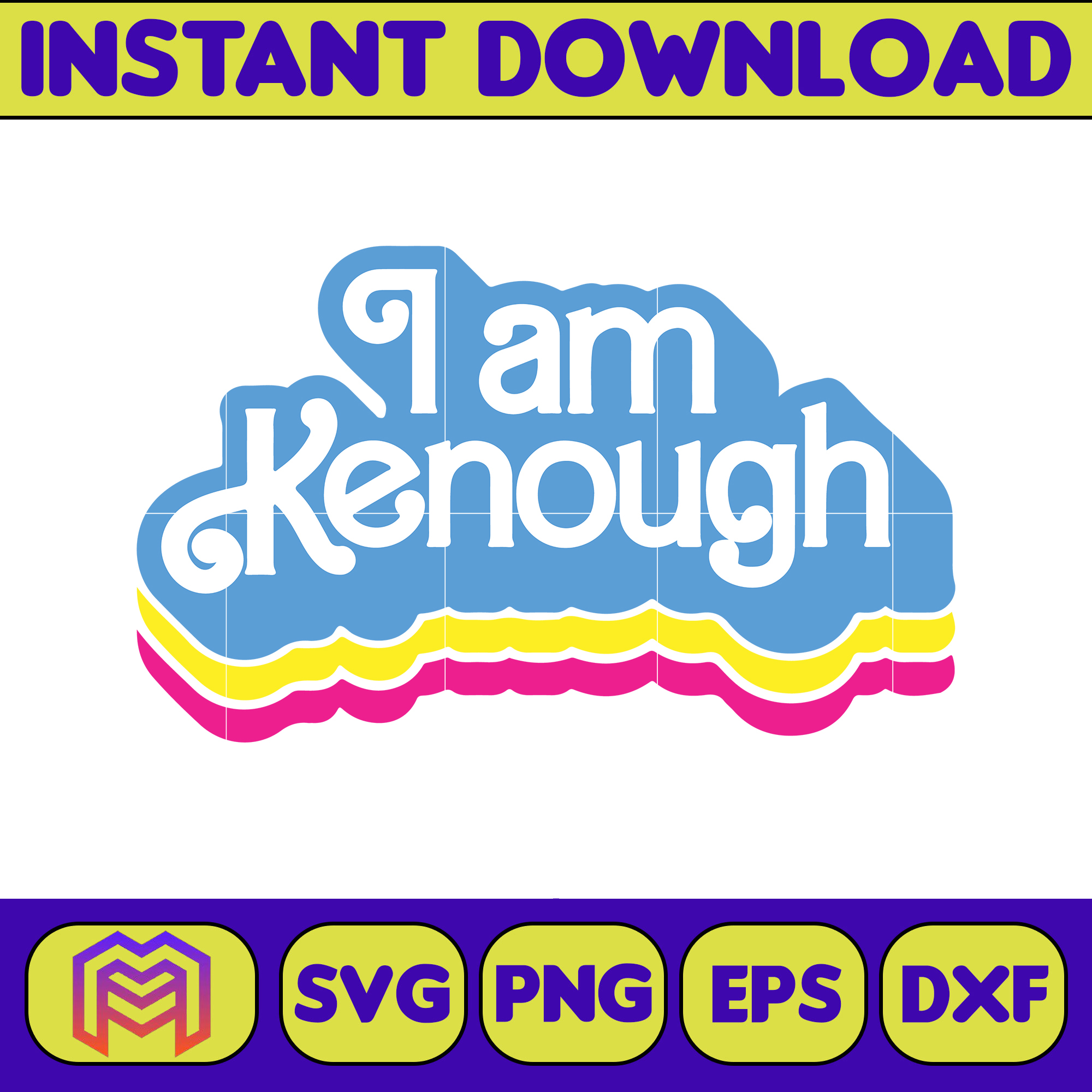 I am Kenough Svg, I am K enough Svg, I am Enough Svg, silhou | Inspire ...