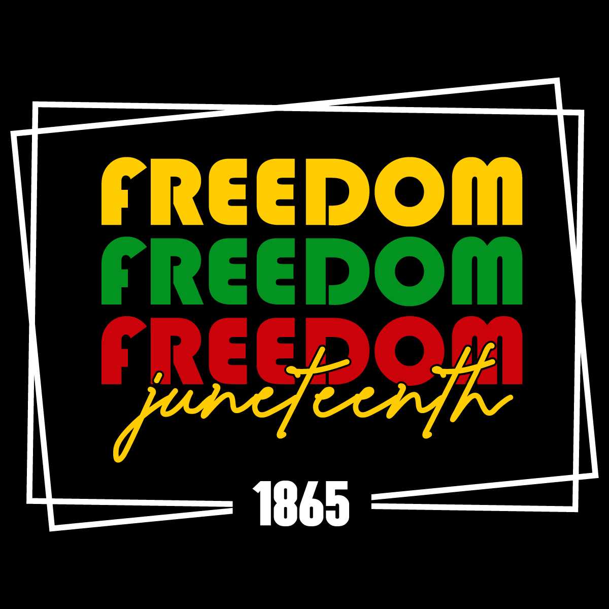 Freedom Juneteenth 1865 Svg, Juneteenth Svg | Inspire Uplift