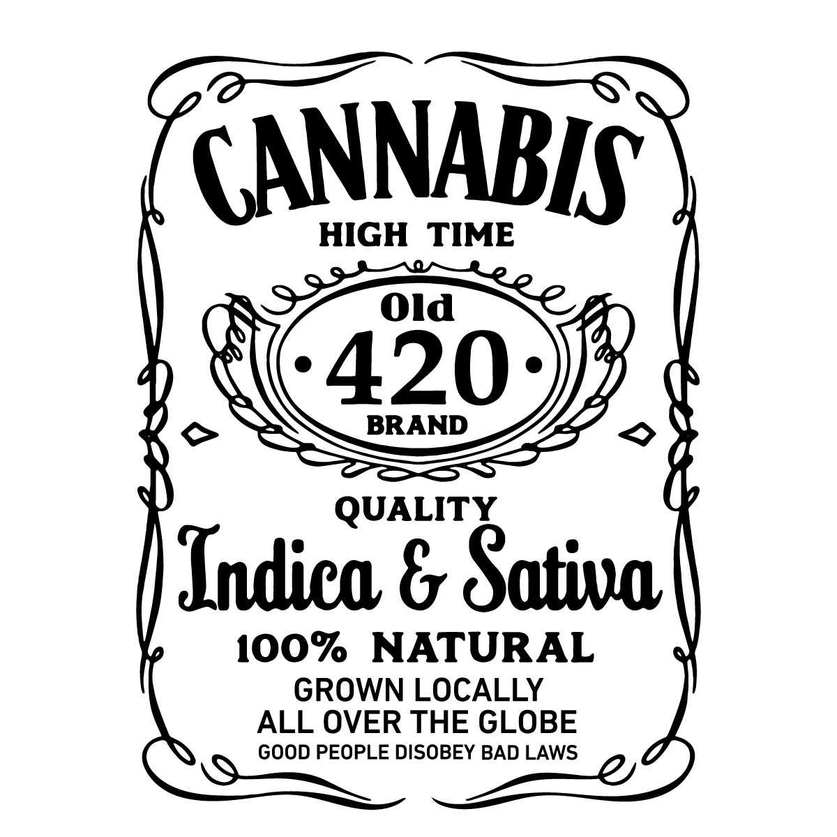 Cannabis High Time Old 420 Brand SVG, Trending Svg | Inspire Uplift