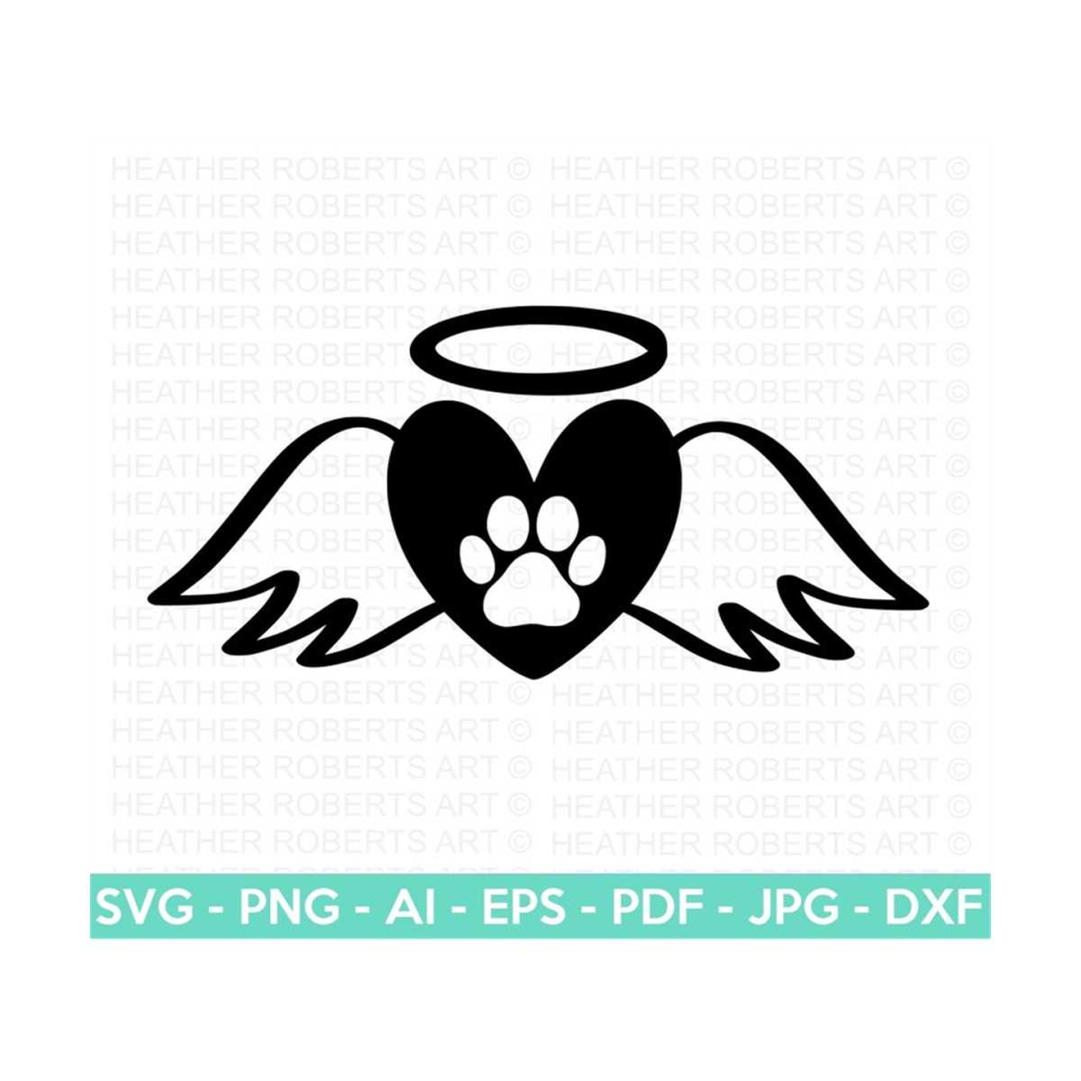 angel dog svg - Inspire Uplift