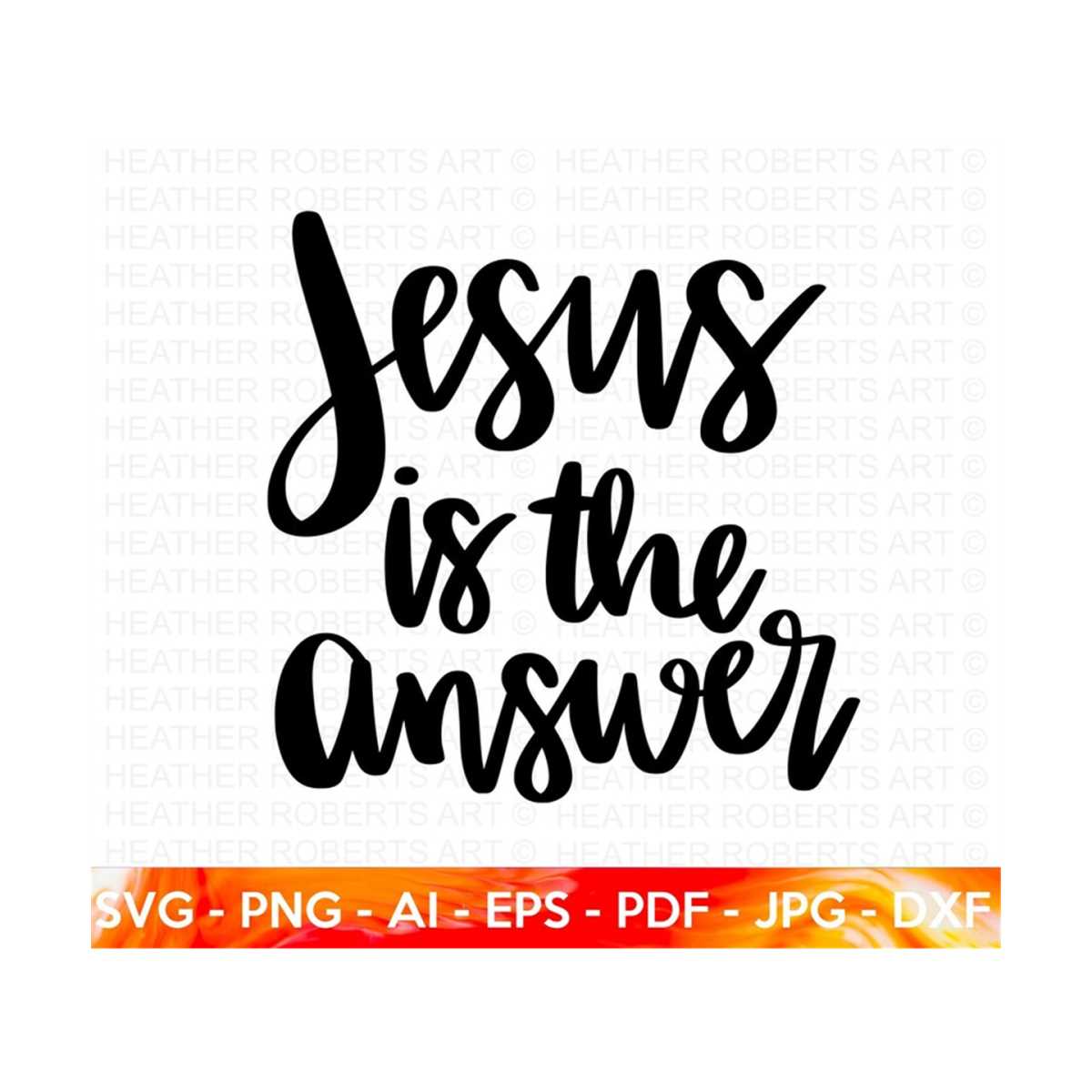 Jesus is the Answer SVG, Jesus Christian SVG, Scripture svg, | Inspire ...