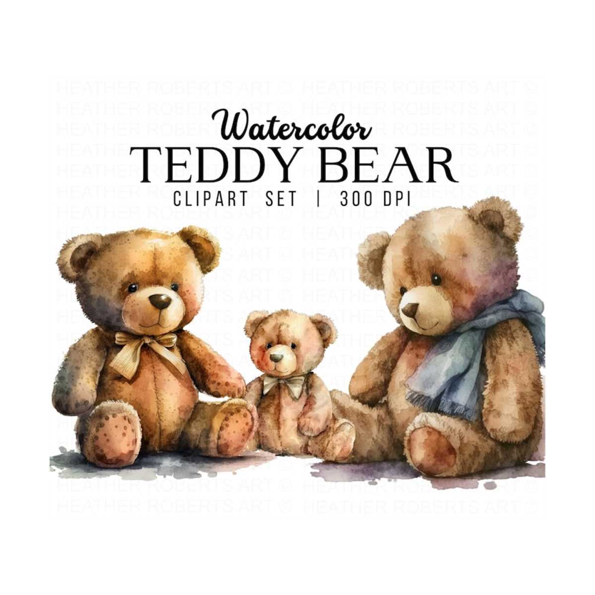 Watercolor Teddy Bear Clipart, Teddy Bear Cute Clip Art, Car | Inspire ...