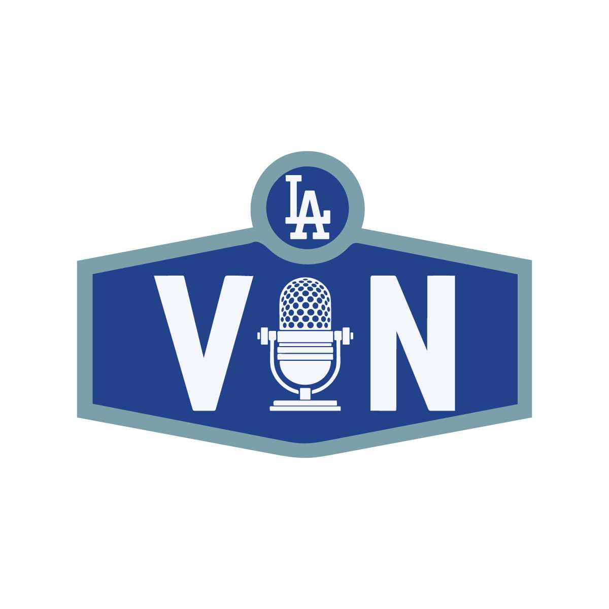 Legend Vin Scully Microphone Sticker SVG | Inspire Uplift