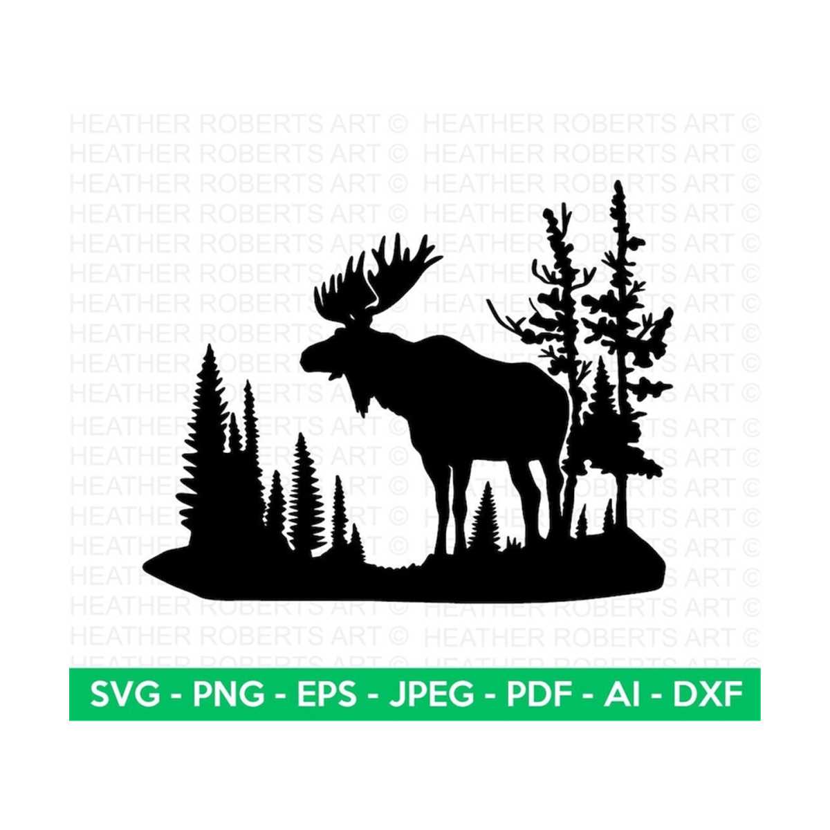 Moose SVG, Nature Moose svg, Baby Moose svg, Animals svg, Mo - Inspire ...