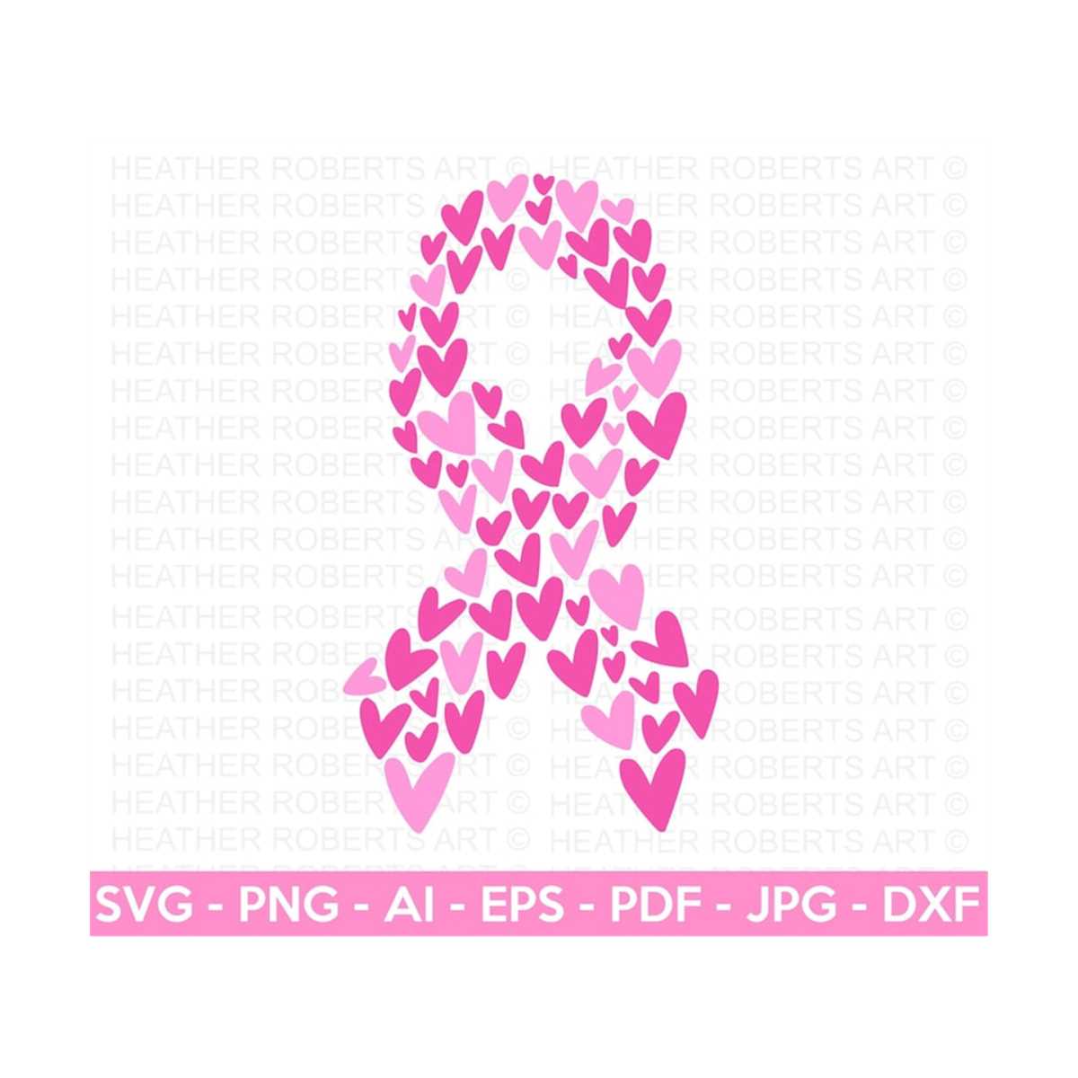Breast Cancer Awareness Heart SVG, Cancer SVG, Breast Cancer | Inspire ...