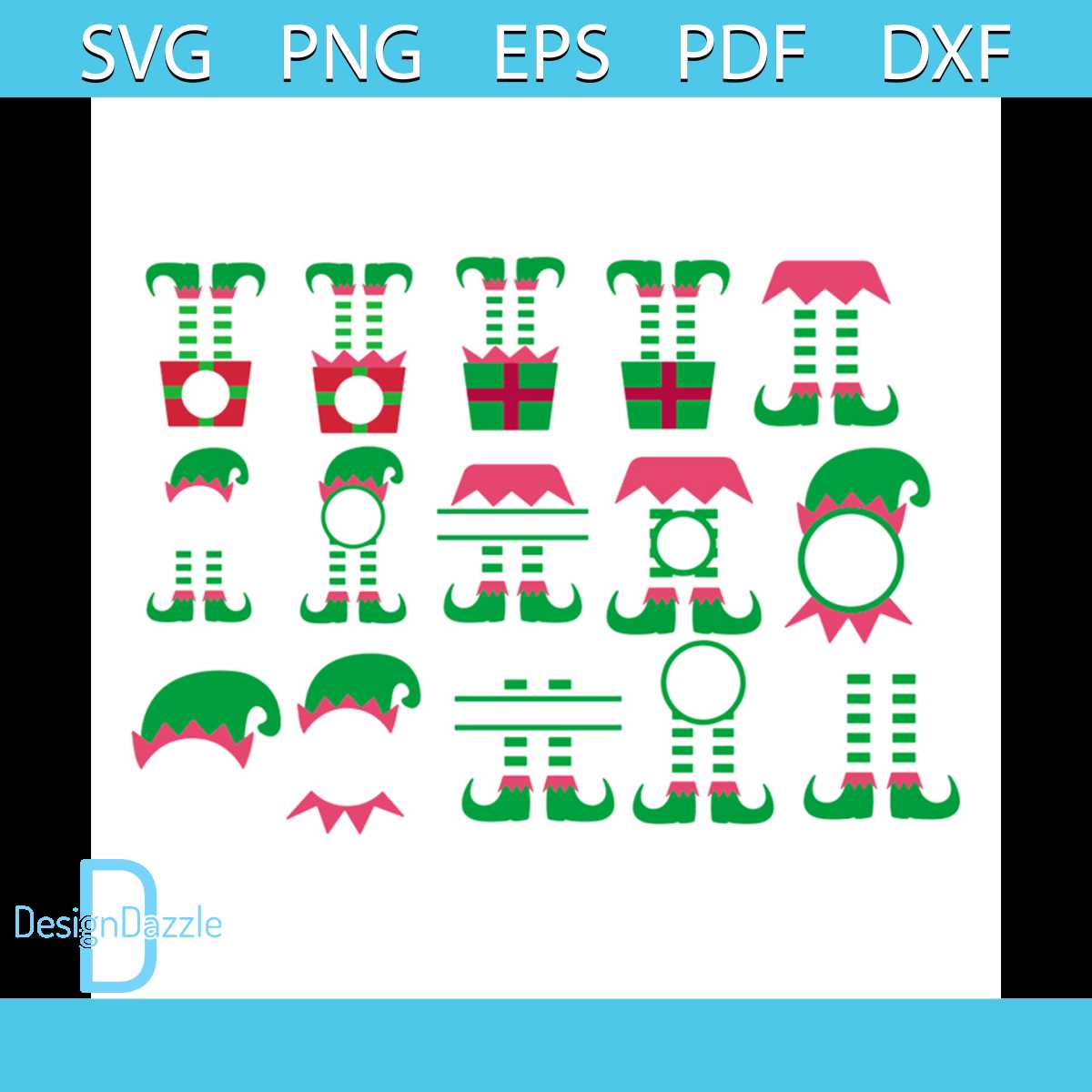 Bundle Christmas Elf Monogram svg, Christmas Svg, Christmas | Inspire ...