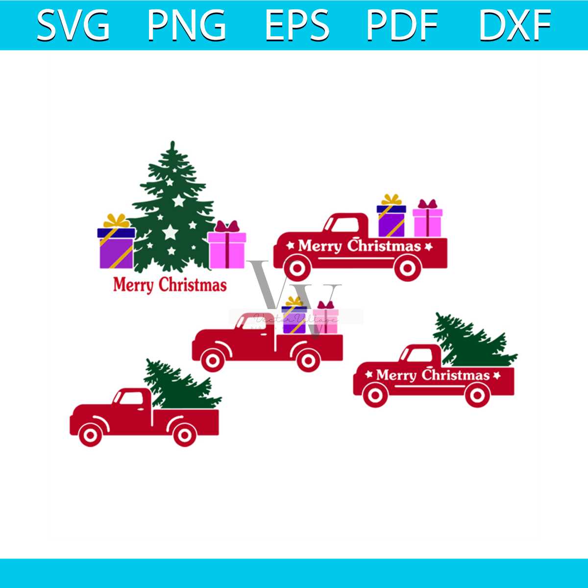 Bundle Christmas Truck Gifts svg, Christmas Svg, Bundle Chri | Inspire ...