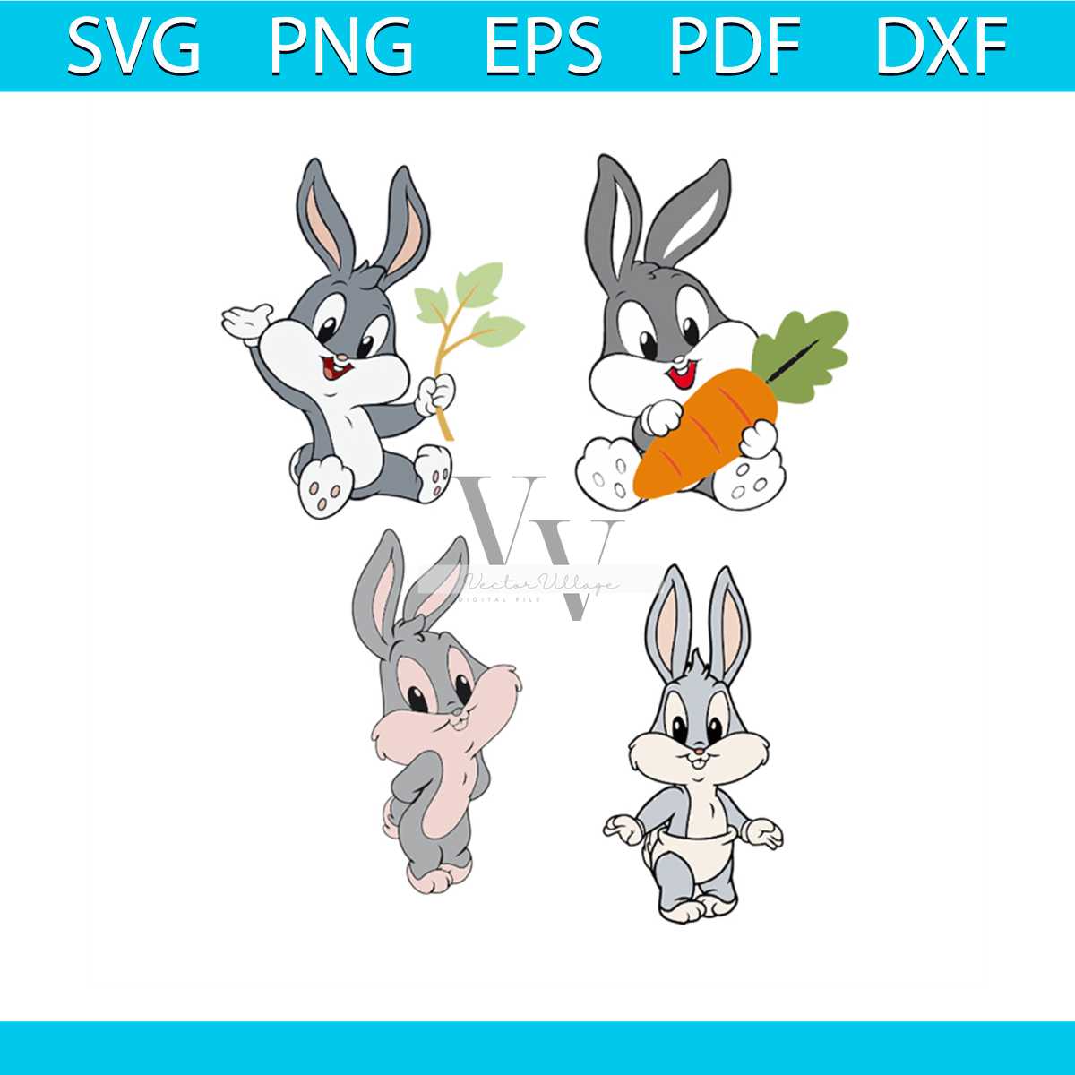 Baby bugs bunny svg, Cartoon Svg, Bundle Svg, Bunny Svg, Rab | Inspire ...