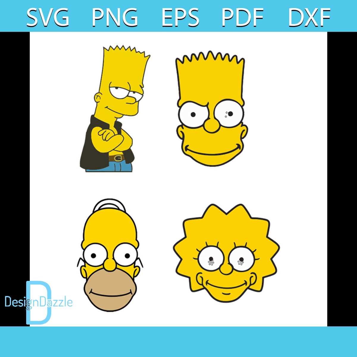 Bart Simpson svg, Cartoon Svg, Simpsons Bundle Svg, Homer Sv | Inspire ...