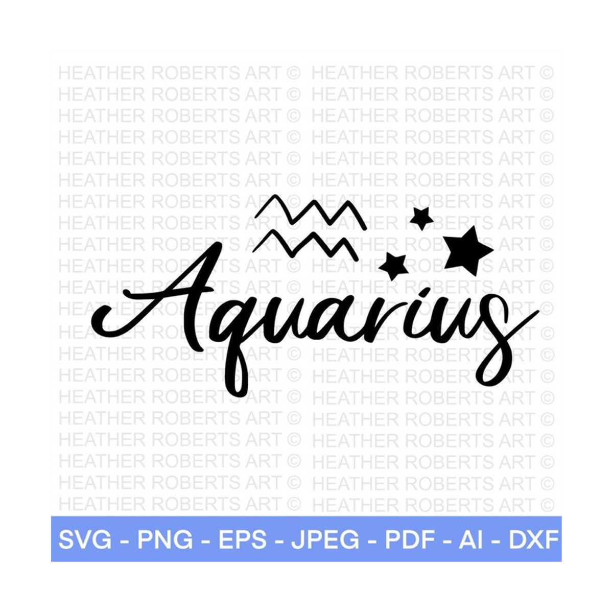 Aquarius SVG, Zodiac Signs SVG, Astrology Signs svg, Zodiac | Inspire ...