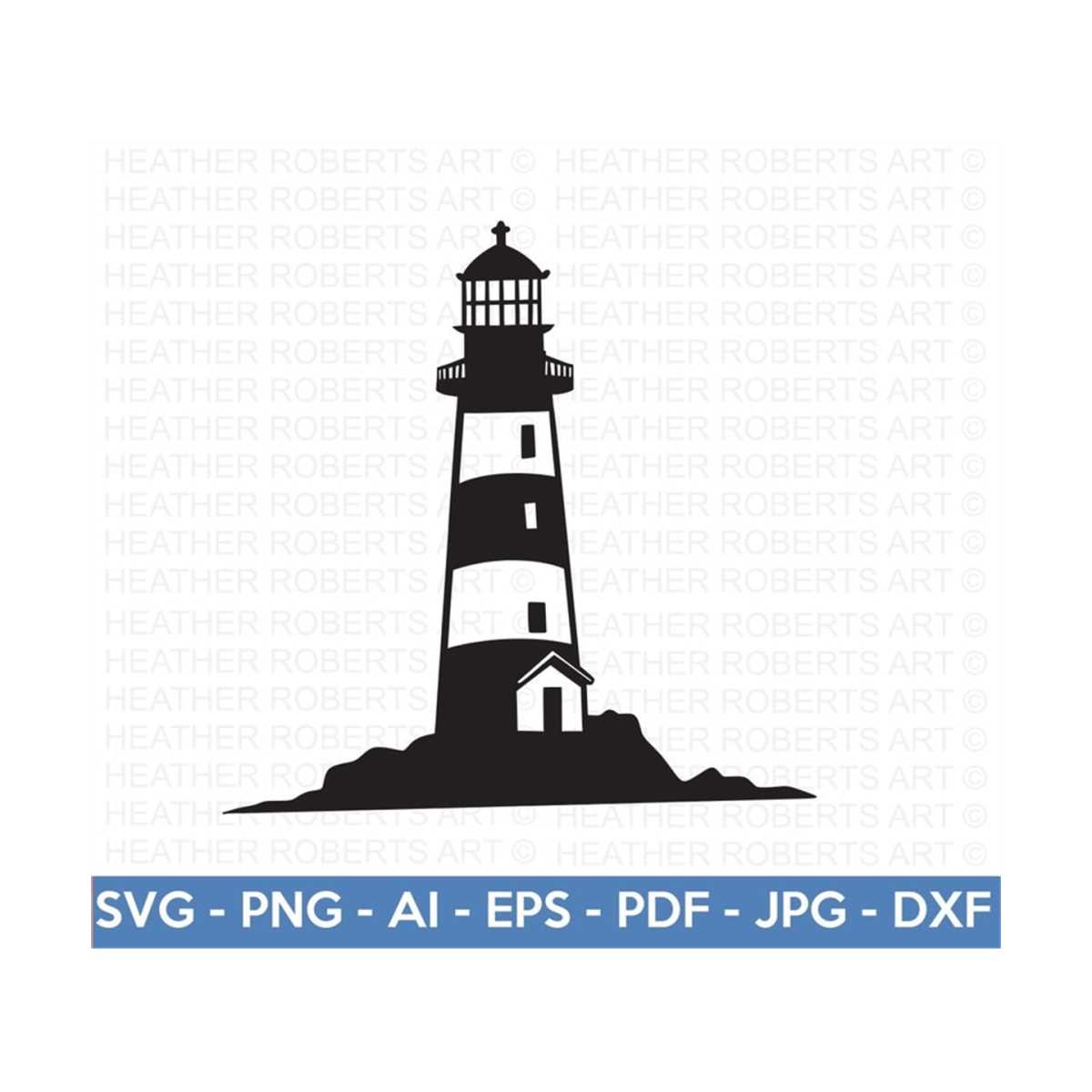 Lighthouse SVG, Lighthouse Silhouette SVG, Ocean SVG, Sea sv | Inspire ...
