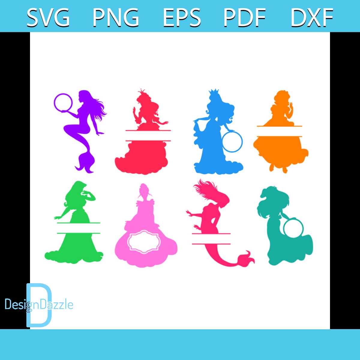 Customized Disney Princess Svg, Disney Svg, Disney Princess - Inspire ...