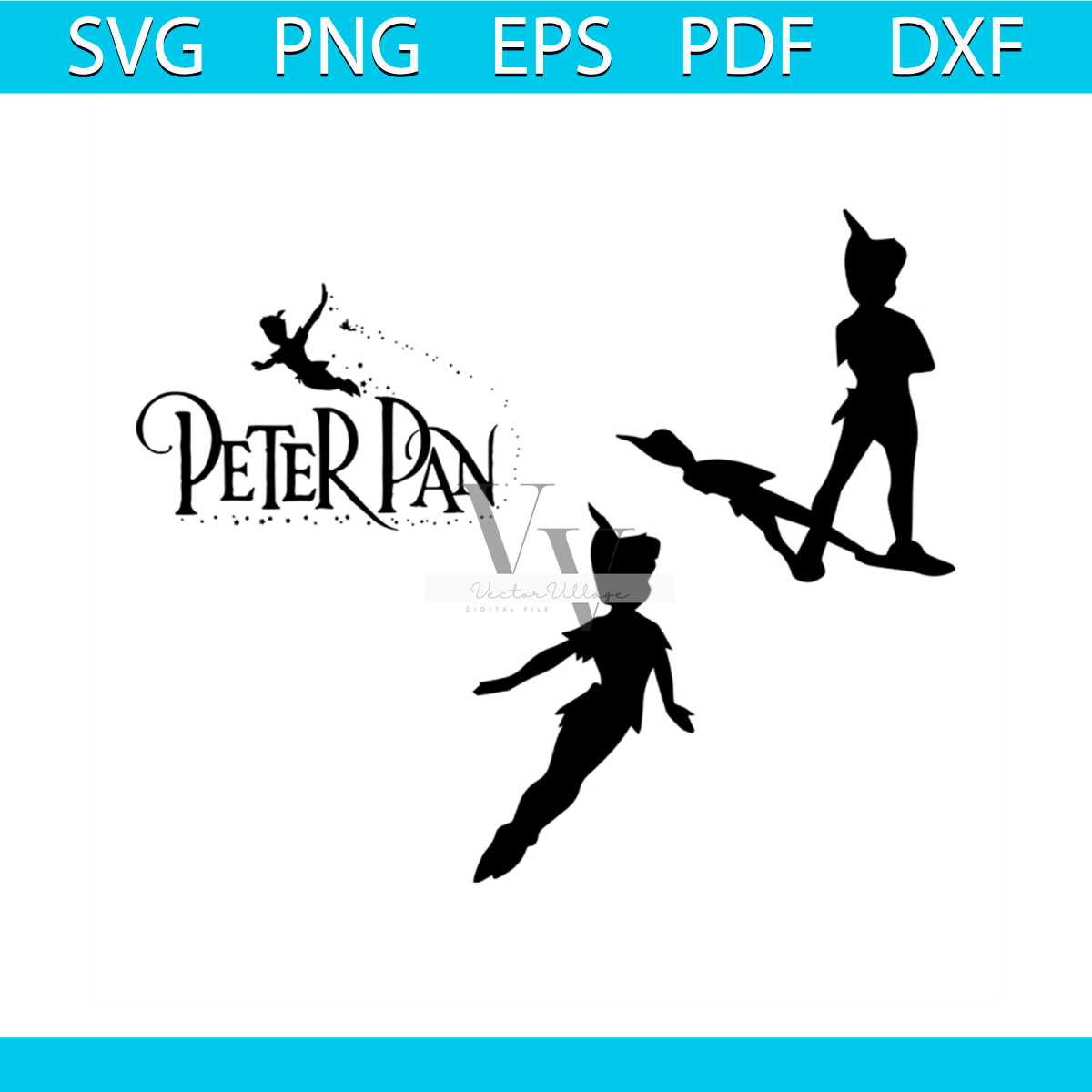 Peter Pan Silhouettes Bundle File Svg, Disney Svg, Disney Ch | Inspire ...