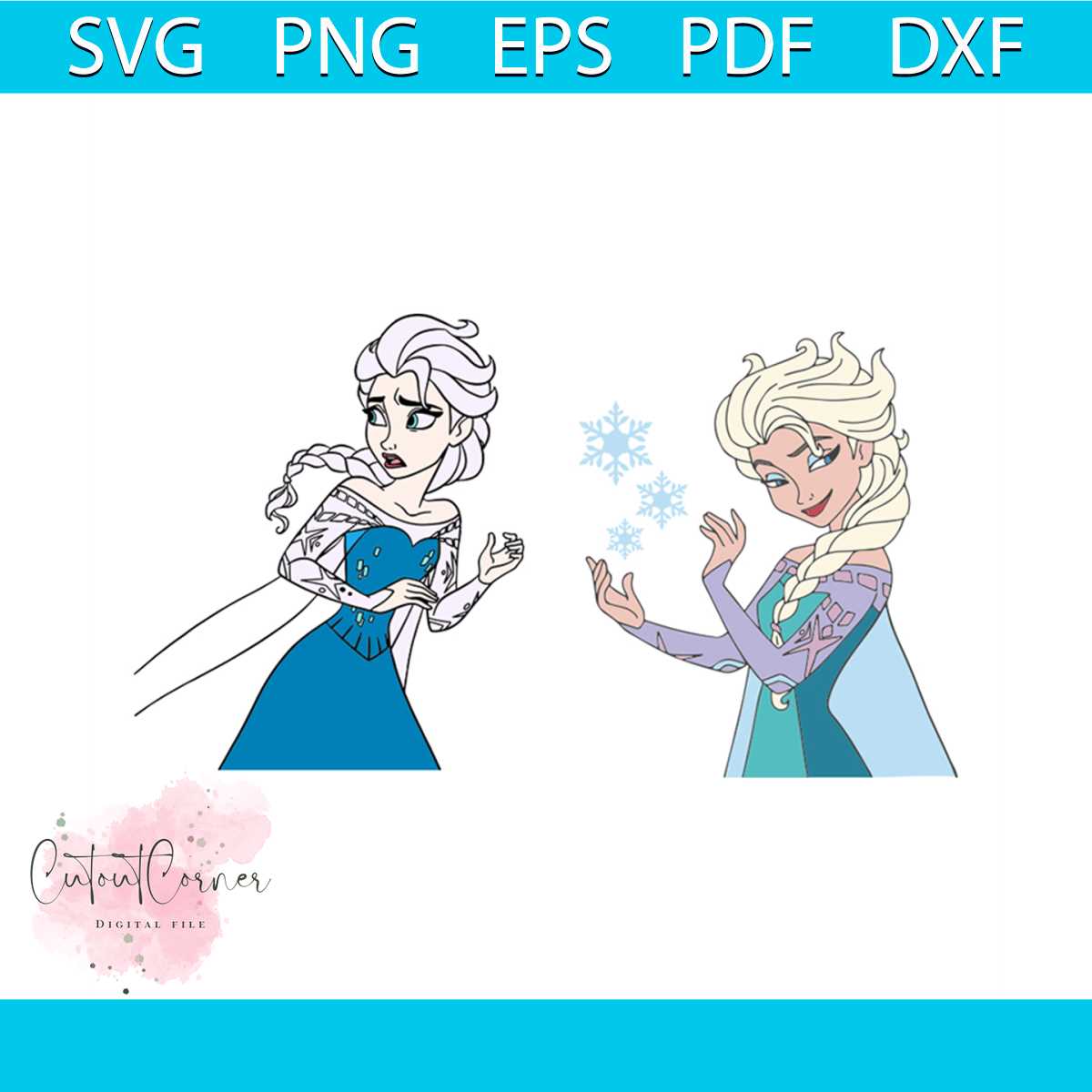 Princess Elsa Bundle File Svg, Disney Svg, Disney Character | Inspire ...