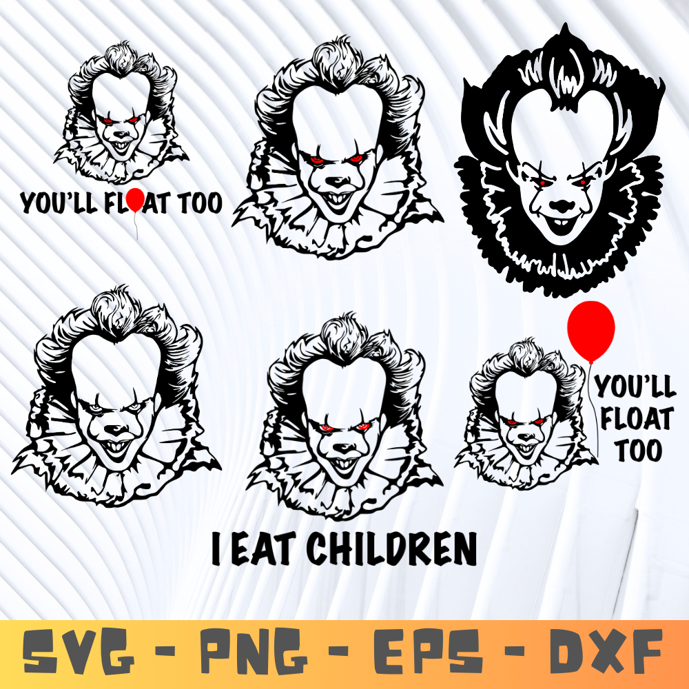 pennywise SVG bundle , pennywise Character svg ,pennywise ca | Inspire ...