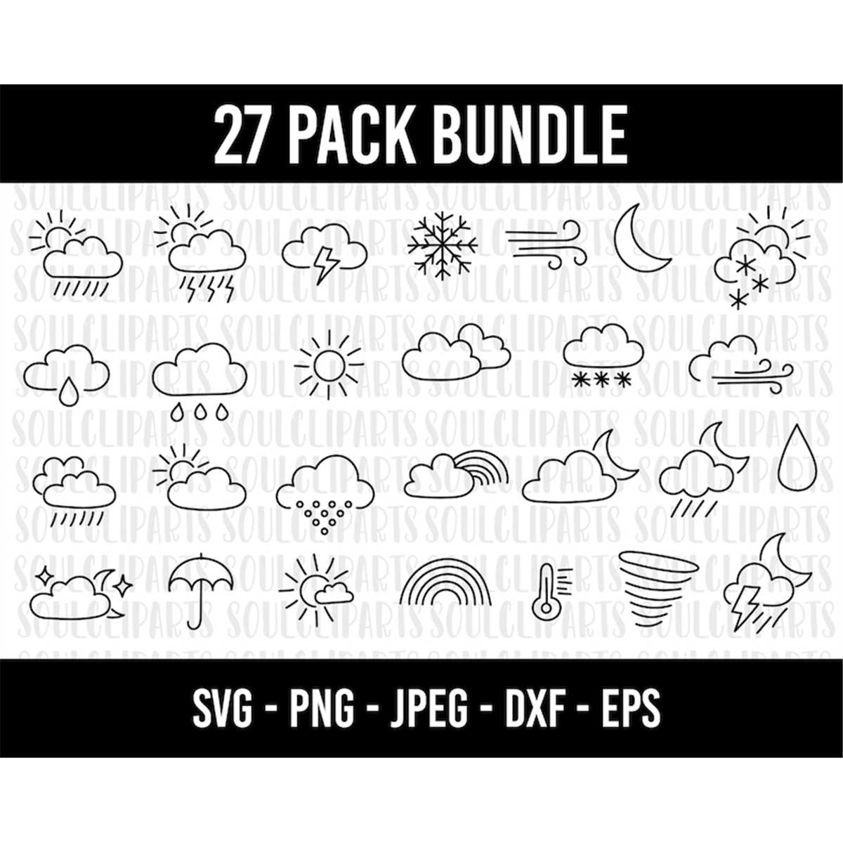 COD192- Weather SVG, Weather DXF, Weather PNG, Weather Clipa - Inspire ...