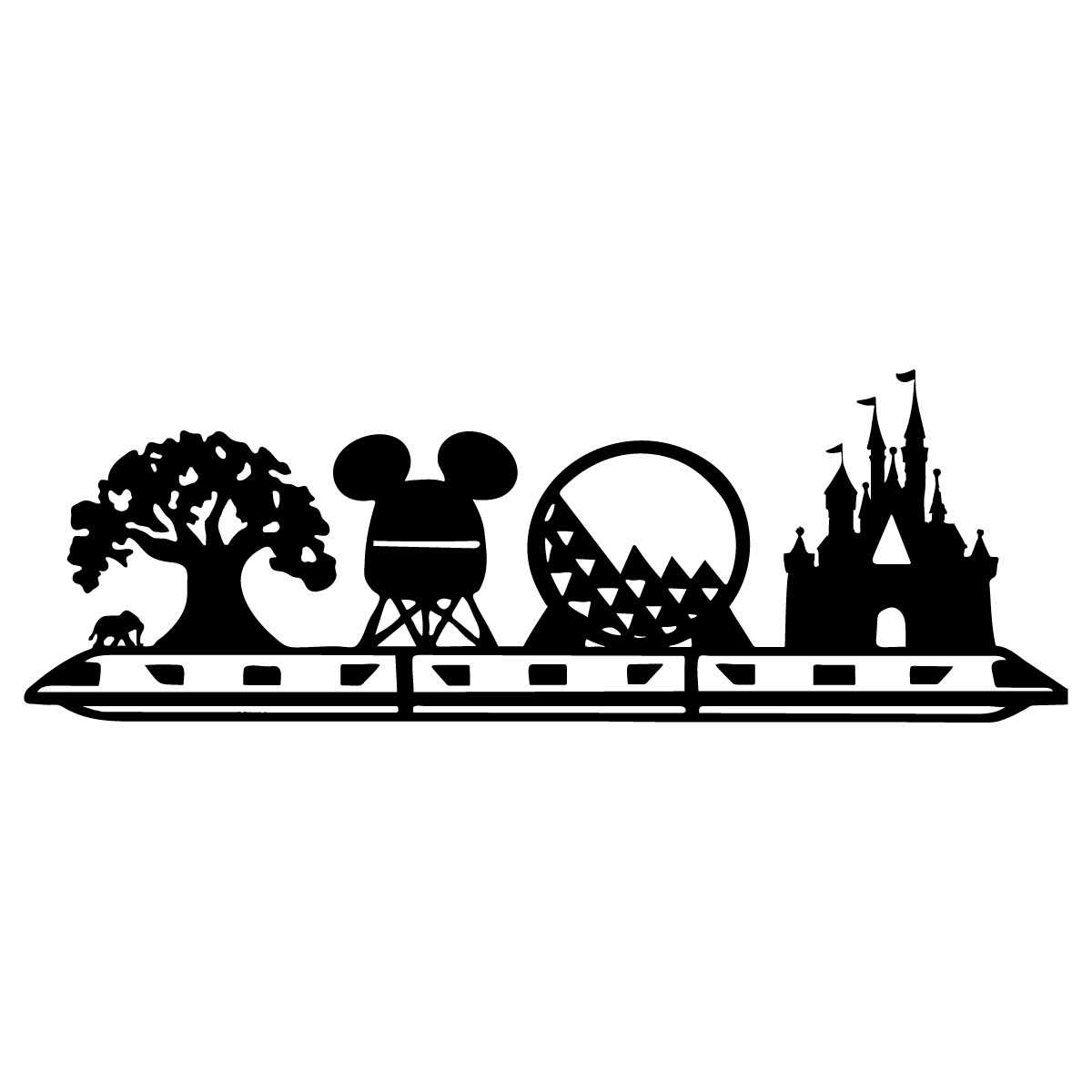 Florida Theme Park Landmarks SVG, Disney SVG | Inspire Uplift