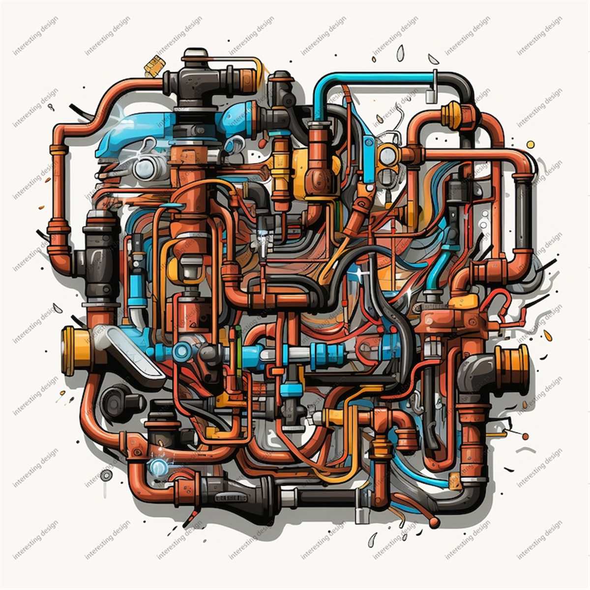 Pipeline. Cut files for Cricut. Clip Art silhouette | Inspire Uplift