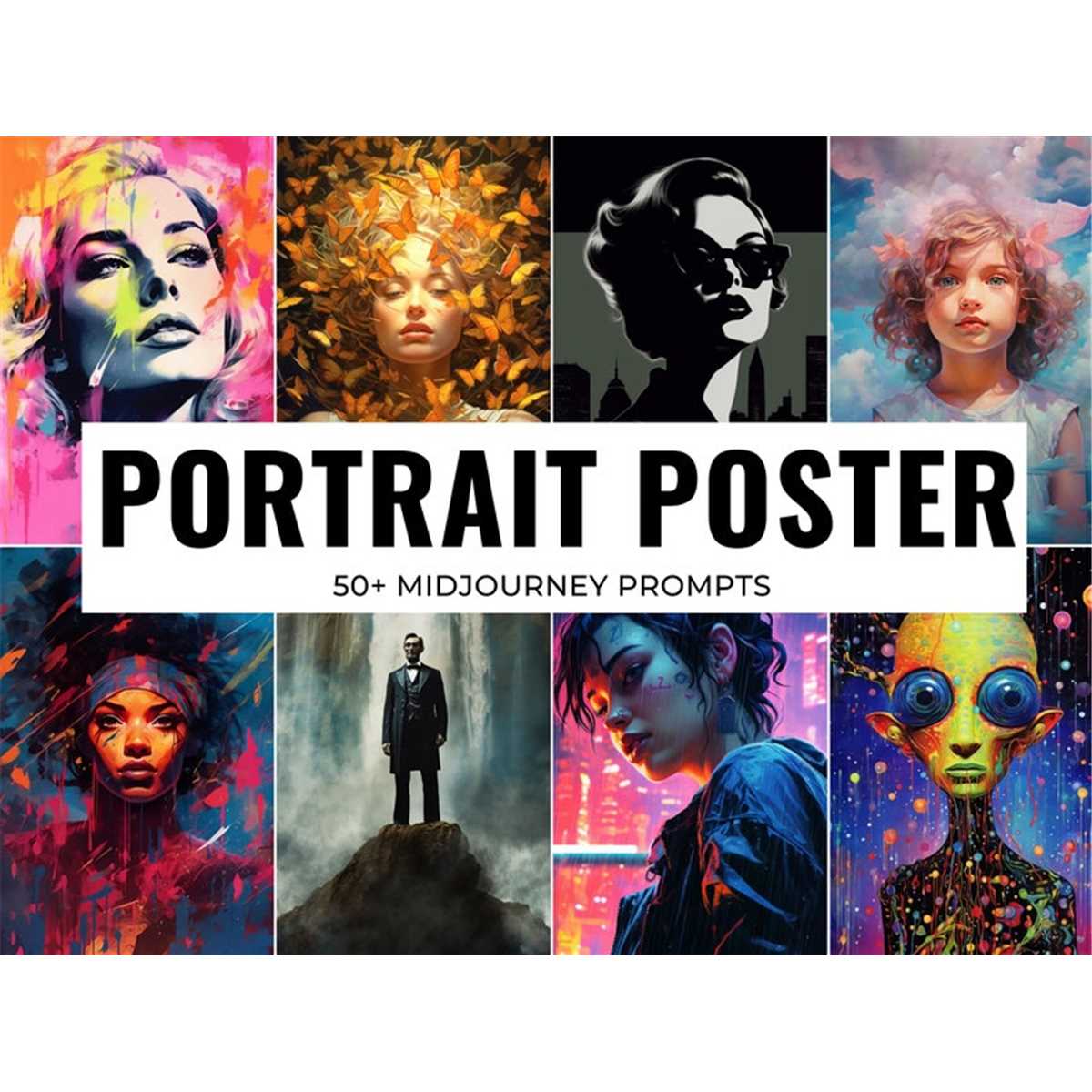 50 Portrait Poster Midjourney Prompts, AI Art, Midjourney Pr - Inspire ...