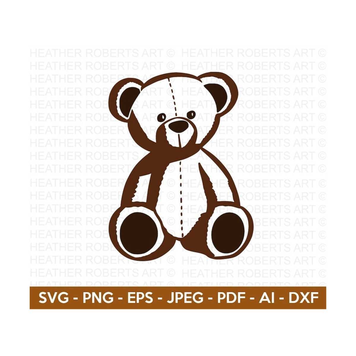 Bear SVG, Stuffed Toy SVG, Bear Clipart, Toy Svg, Gift for K | Inspire ...