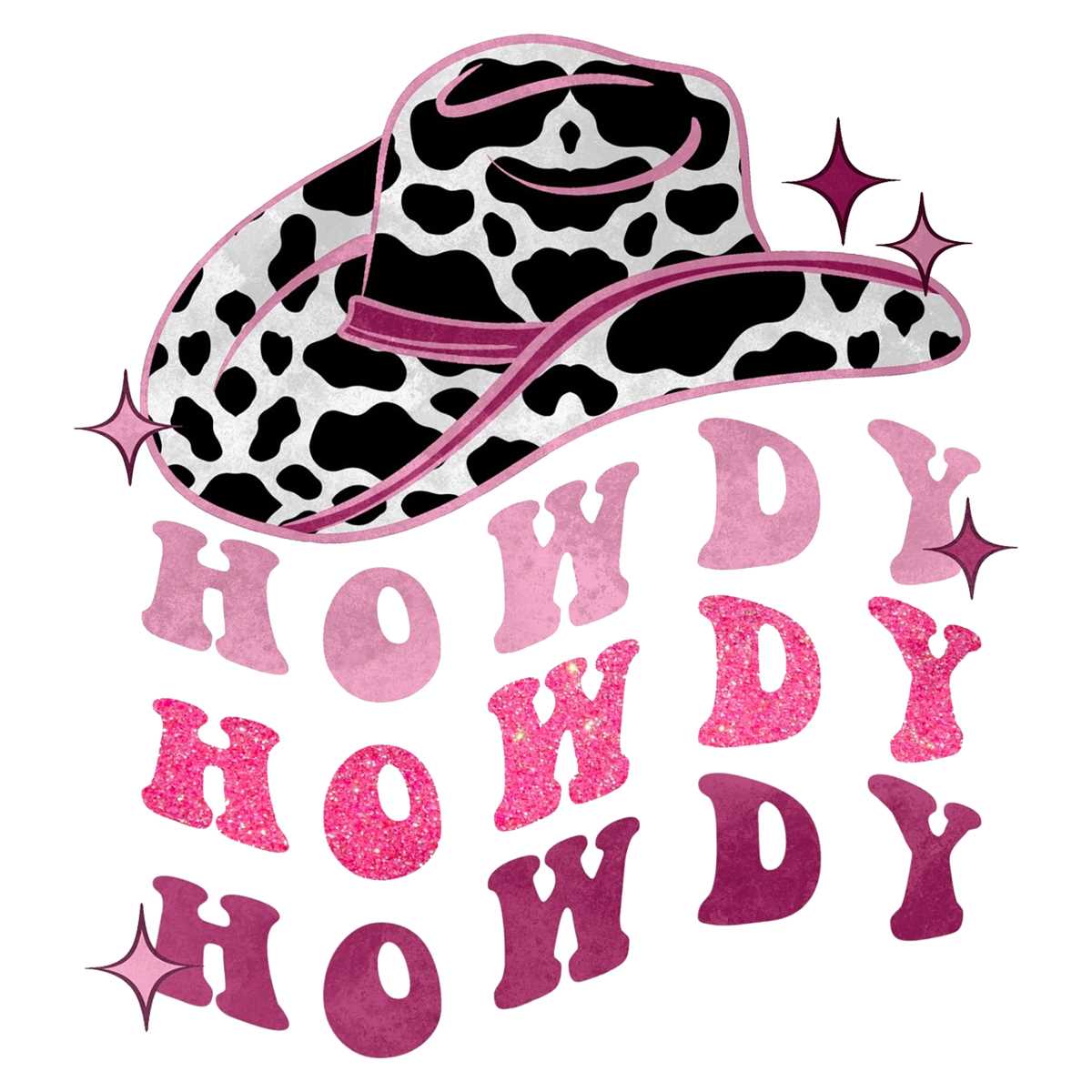 Howdy Western Cow PNG,Country Cowboy Hat PNG | Inspire Uplift