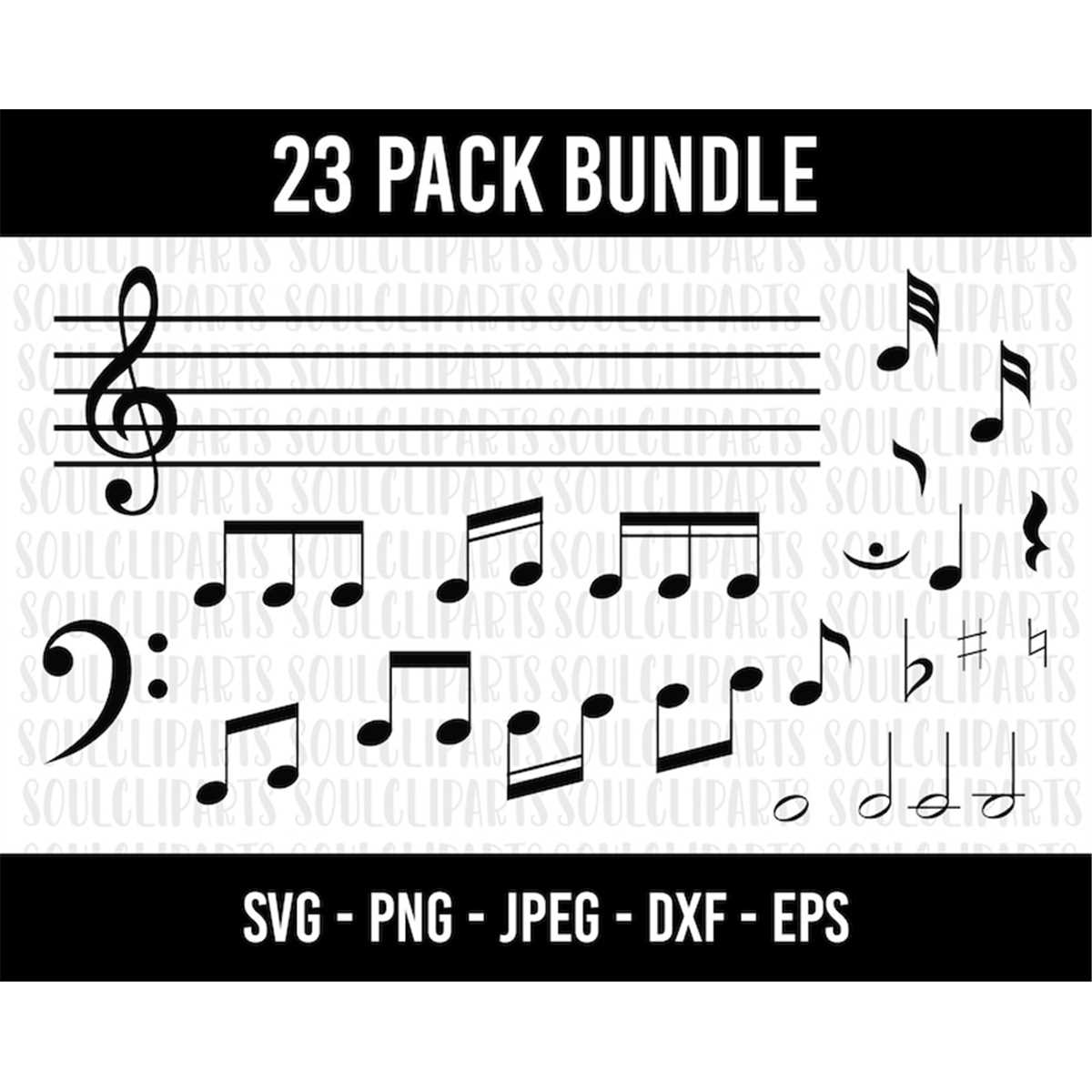 COD784-Music Notes SVG, Musical Notes svg, Musical Notes Cli | Inspire ...