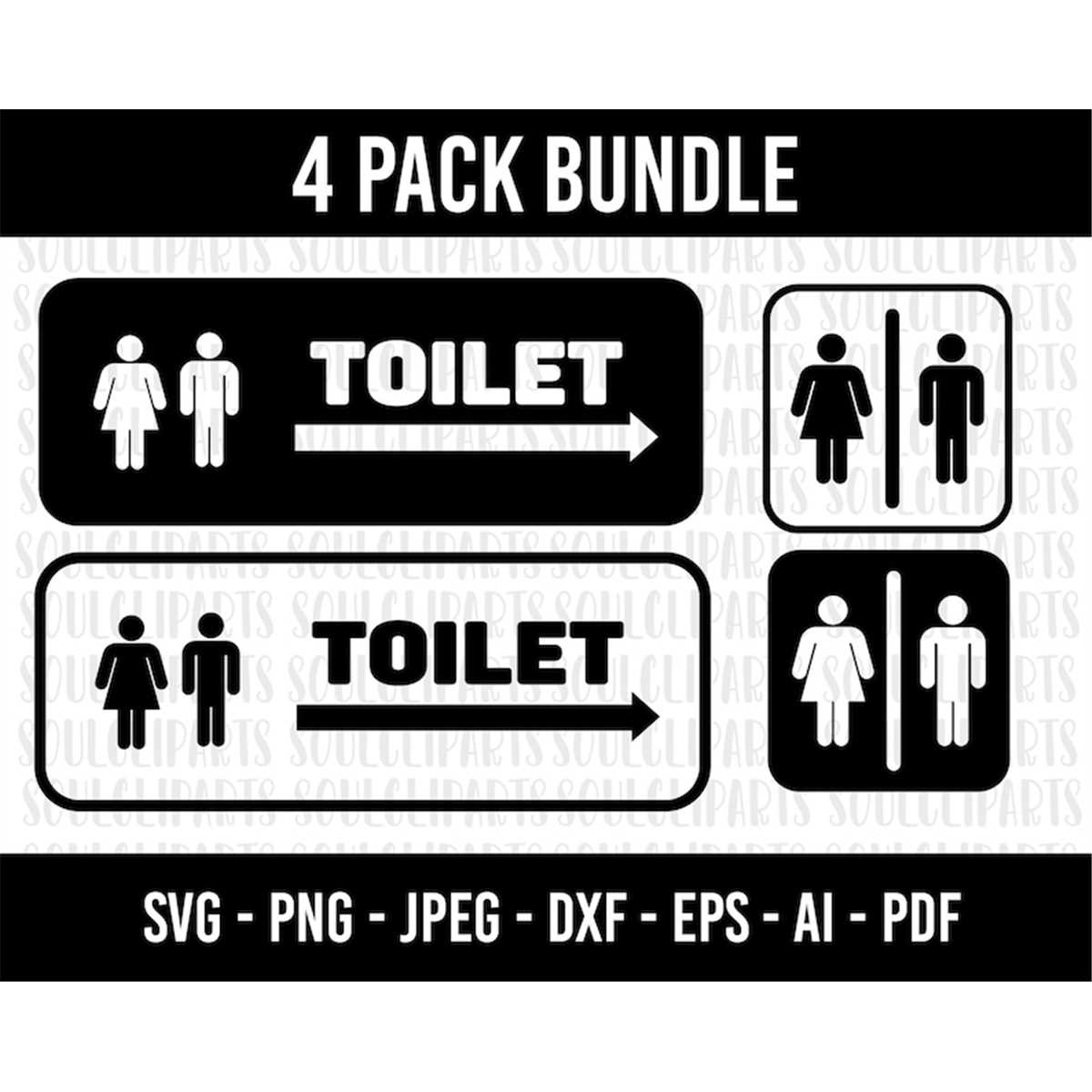COD773- Bathroom Svg, Restroom Symbol svg, restroom sign svg - Inspire ...