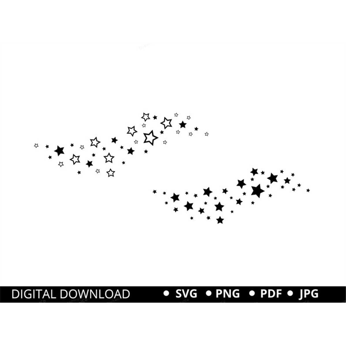 Stars svg, A Wave of Stars svg, Stars background svg, Galaxy | Inspire ...