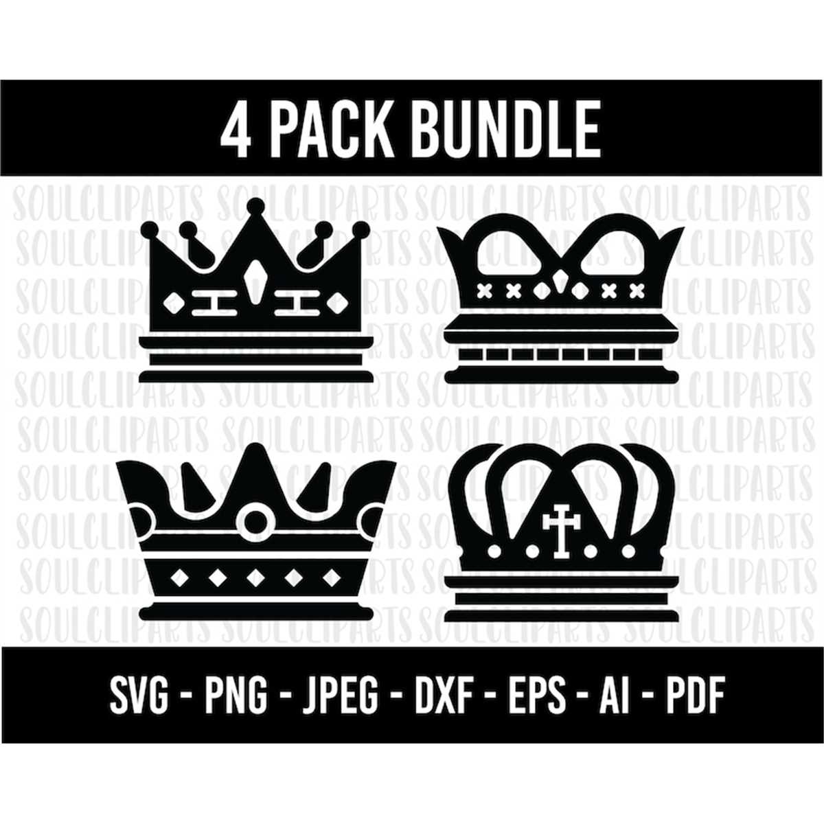 COD728-Crown Svg/ Png /Eps/Dxf/Tiara svg/Crown vector/ Crown | Inspire ...