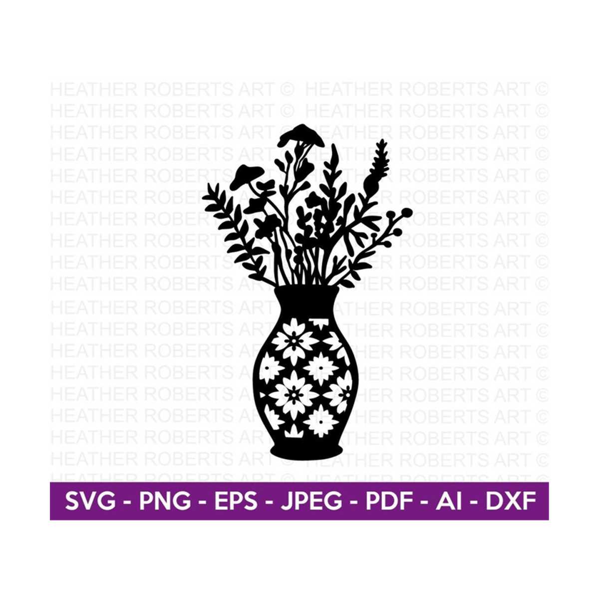 Vase of Flowers Svg. Plants SVG, Flower SVG, Plant Lover SVG | Inspire ...