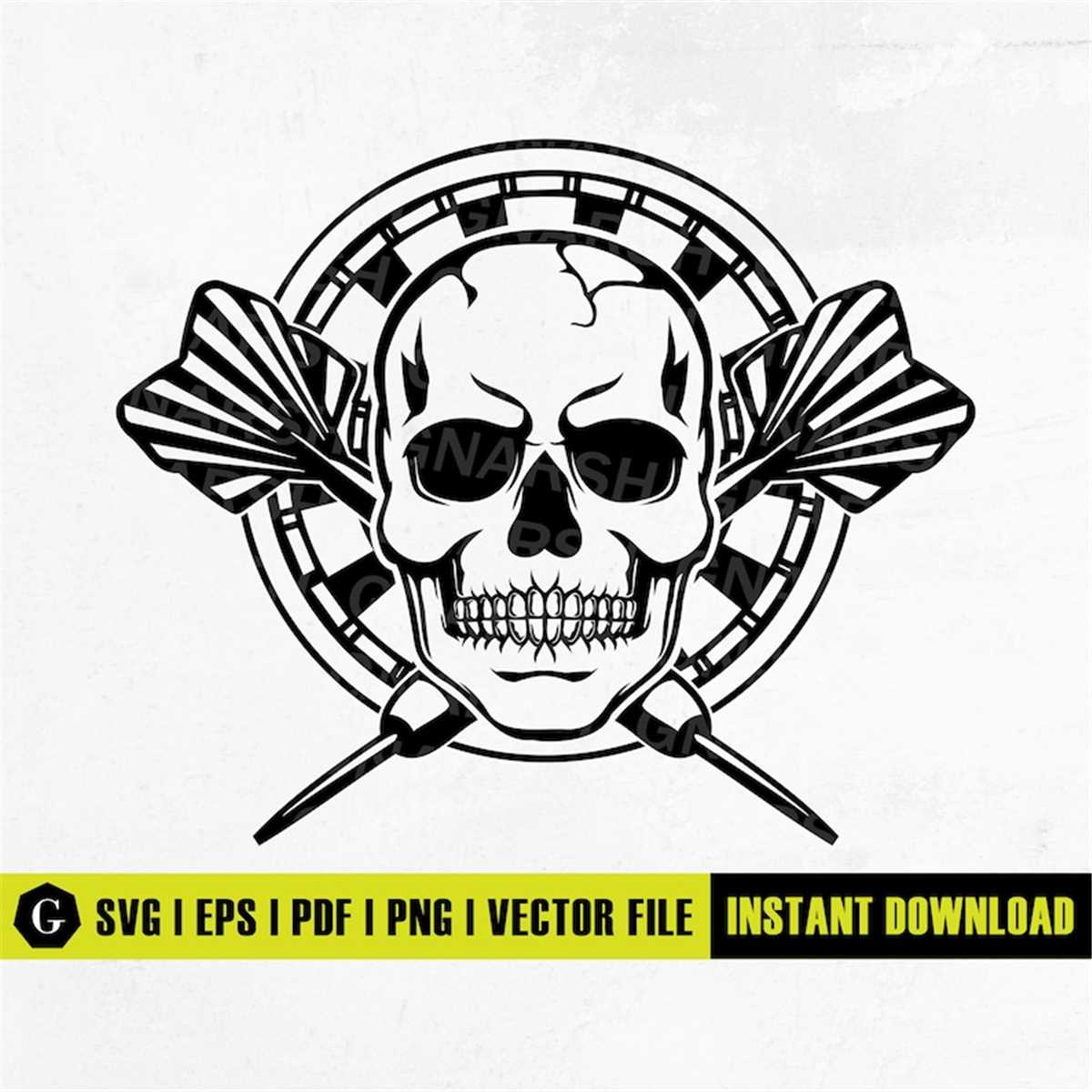 Skull Dartboard Svg | Dart Game SVG | Dart Target SVG | Dart | Inspire ...