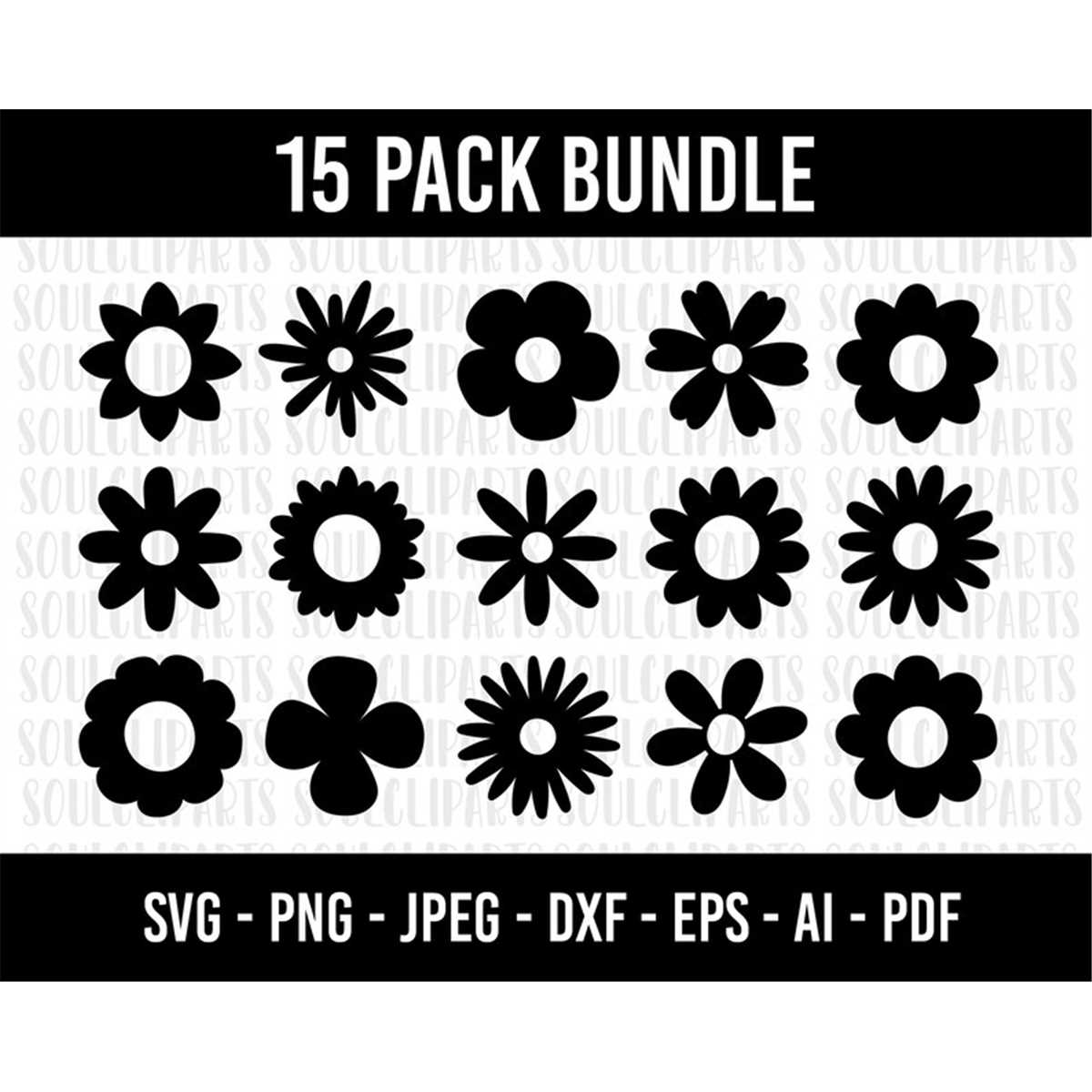 COD258- Flowers LineArt Svg Bundle/Flower Bouquets Svg/Line | Inspire ...