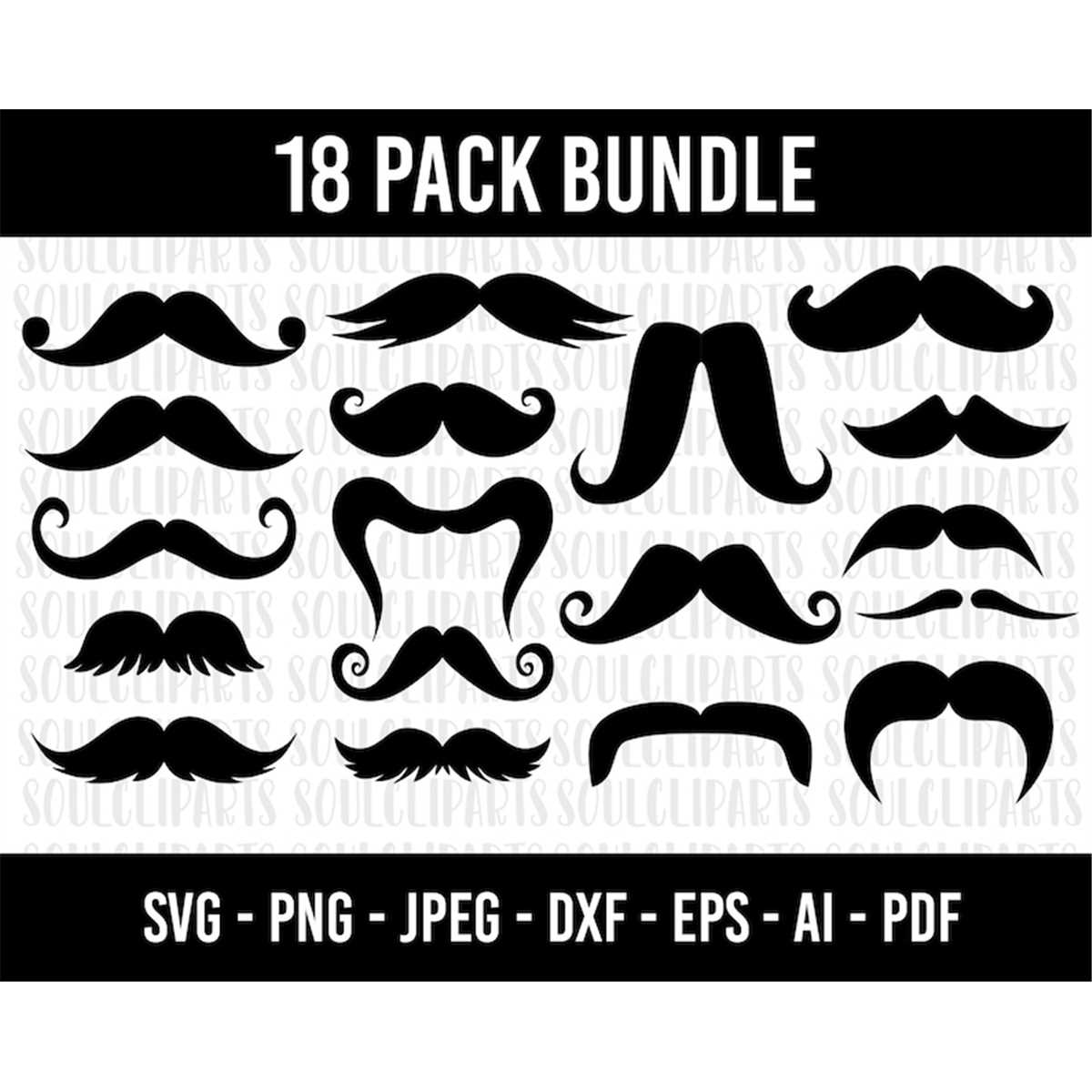 COD225-Mustache SVG,Moustach Svg,Moustache Cutting File,Must | Inspire ...