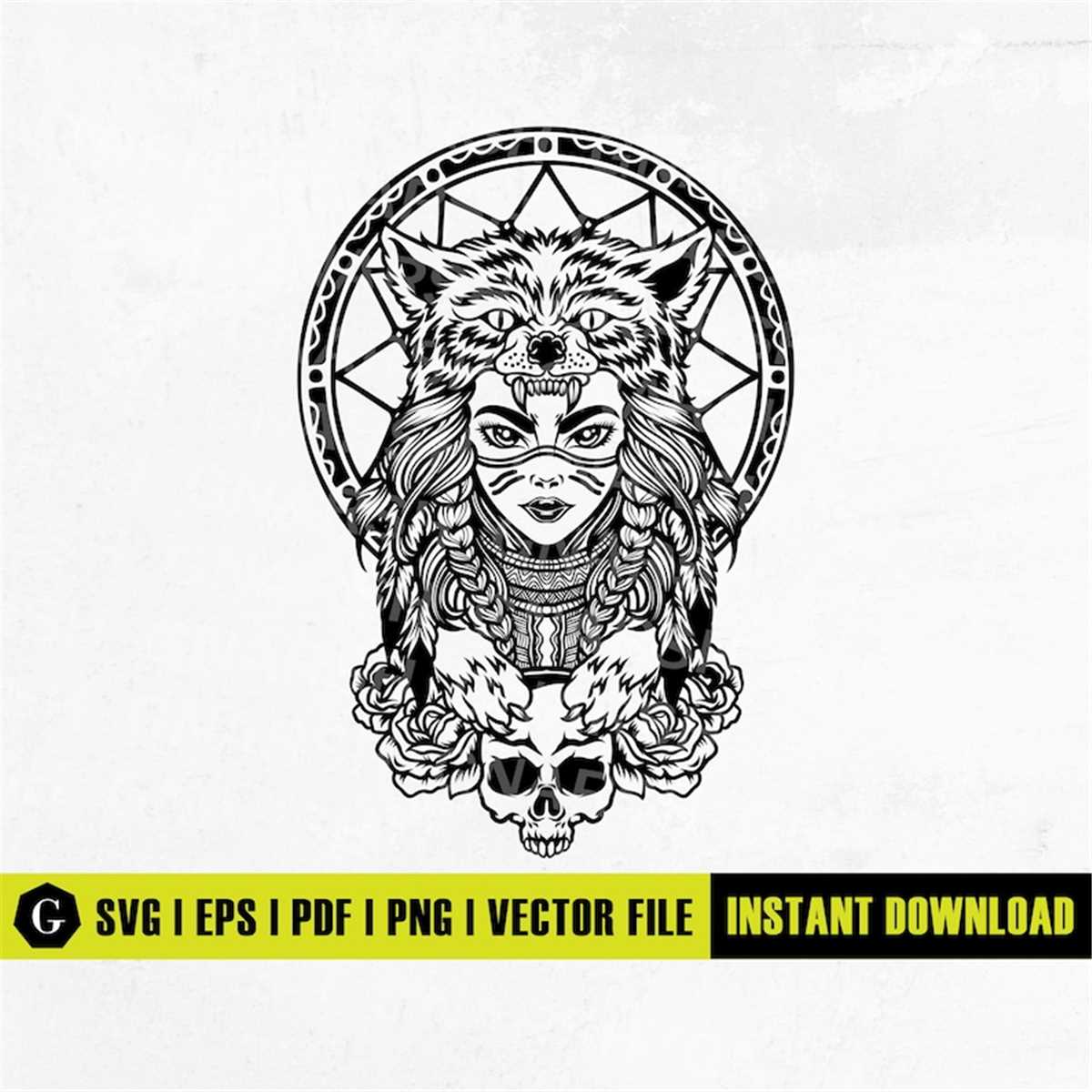 Hunter Girl Svg | Warrior Girl Svg | Lady Warrior svg | Valk - Inspire ...