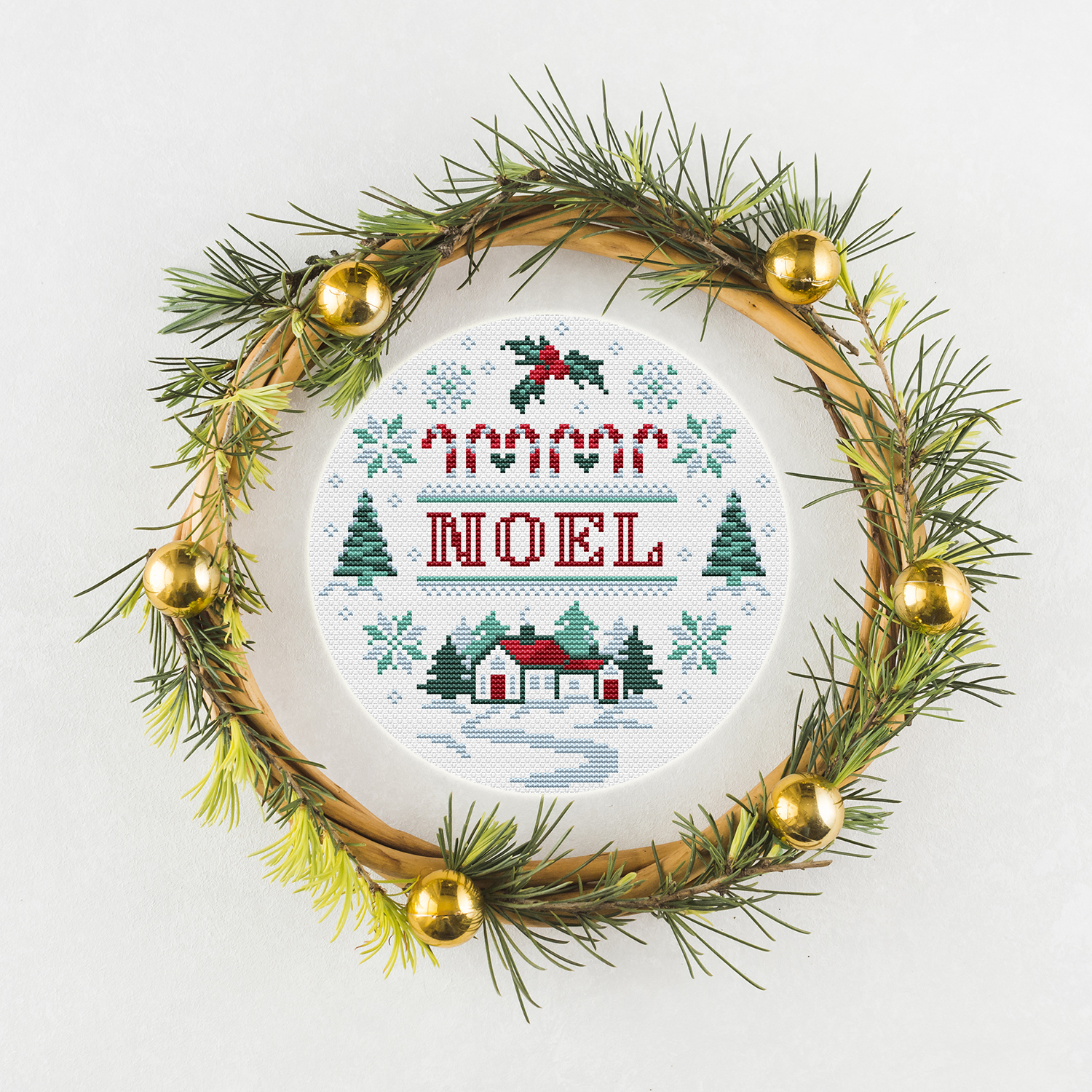 Noel Sampler Cross Stitch Pattern - Inspire Uplift