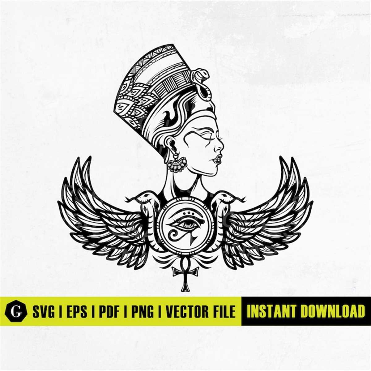 Pharaoh Svg | Nefertiti Svg | Ancient Egypt SVG | Egyptian R | Inspire ...