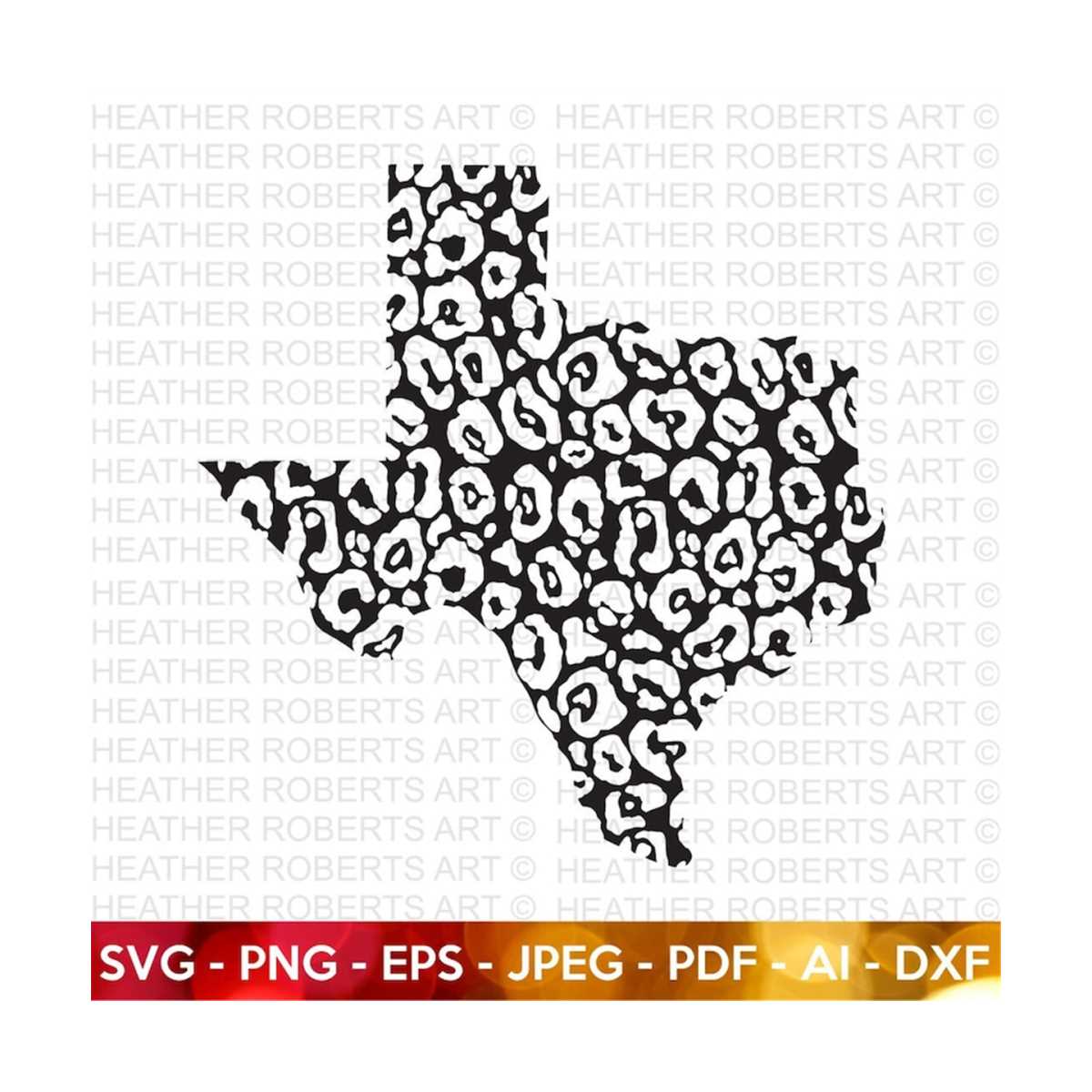Texas Leopard Print SVG, Texas Svg, Texas Clipart, Texas Sil - Inspire ...