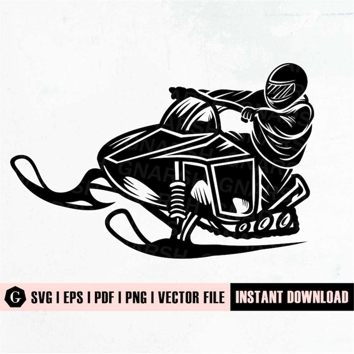 Snowmobile Rider SVG | Winter SVG | Snowmobiler Svg | Snowmo | Inspire ...