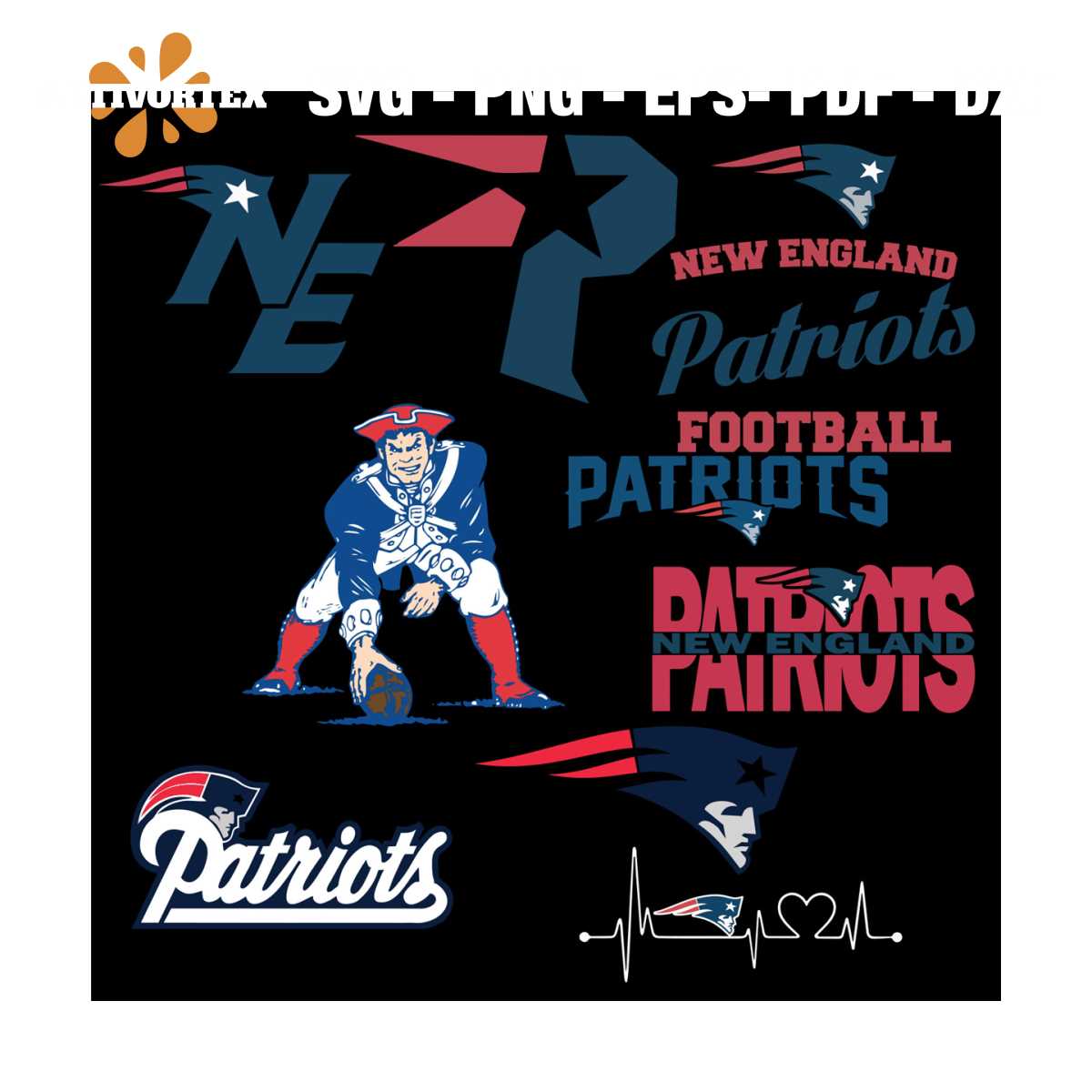 Patriots Logo Bundle Svg, Sport Svg, Patriots Logo Svg, New | Inspire ...