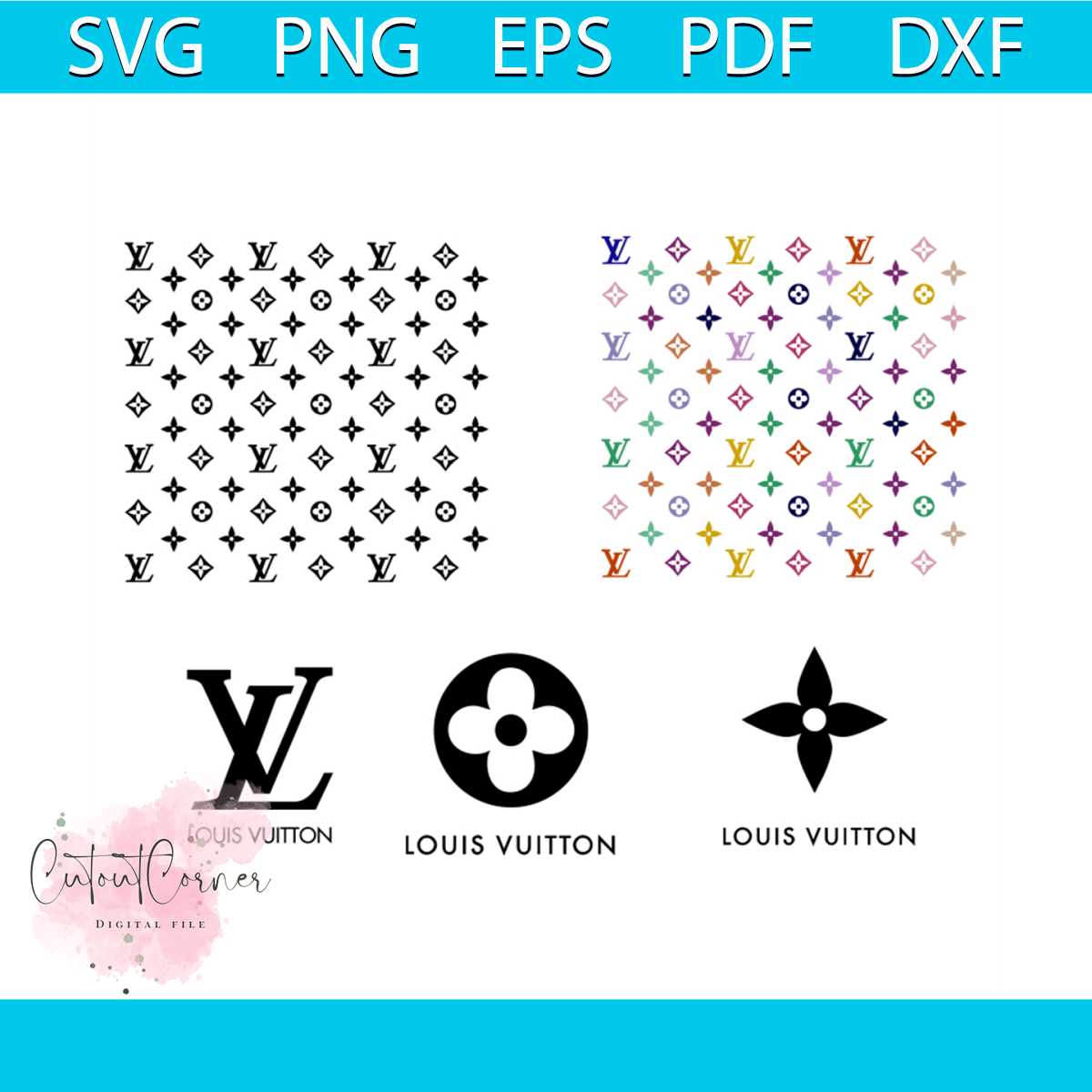 Louis Vuitton Svg, Bundle File, LV Bundle, Brand Logo Svg, L | Inspire ...