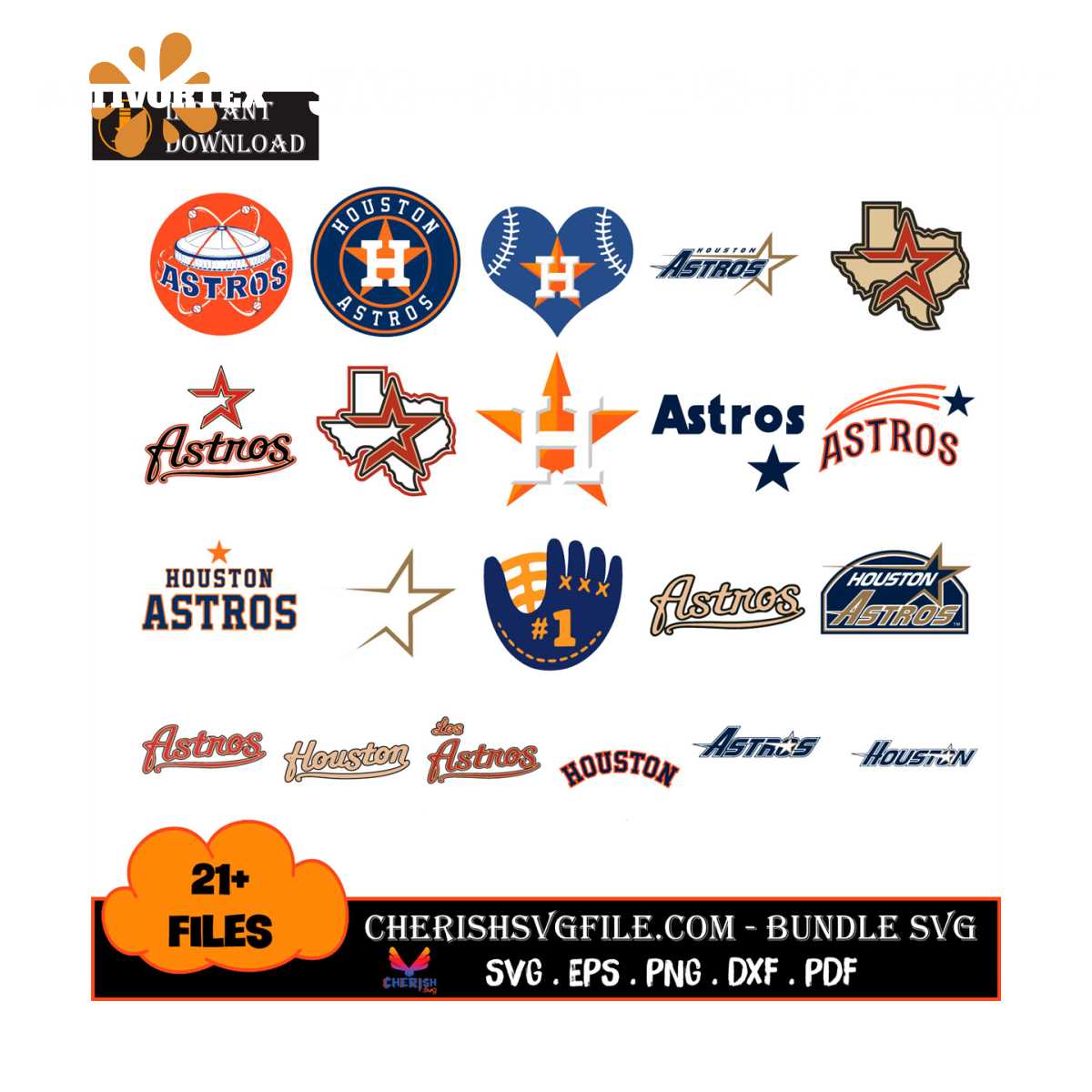 21 Files Of Houston Astros Logo Designs Bundle Svg | Inspire Uplift
