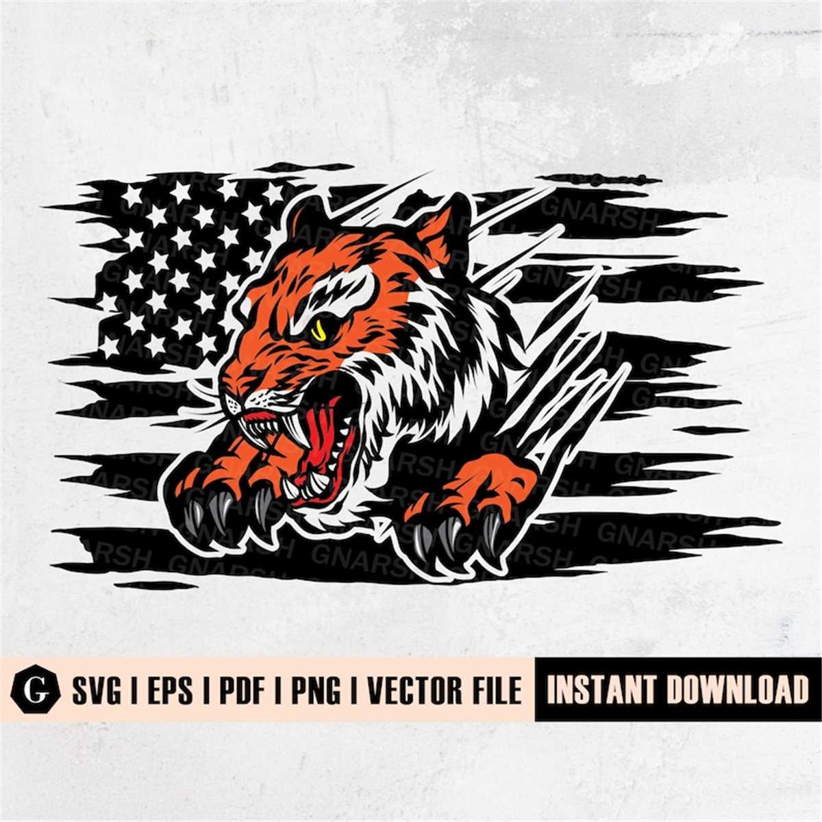USA Tiger Scratch Svg | Tiger Claw Svg | Tiger Svg | Tiger D | Inspire ...