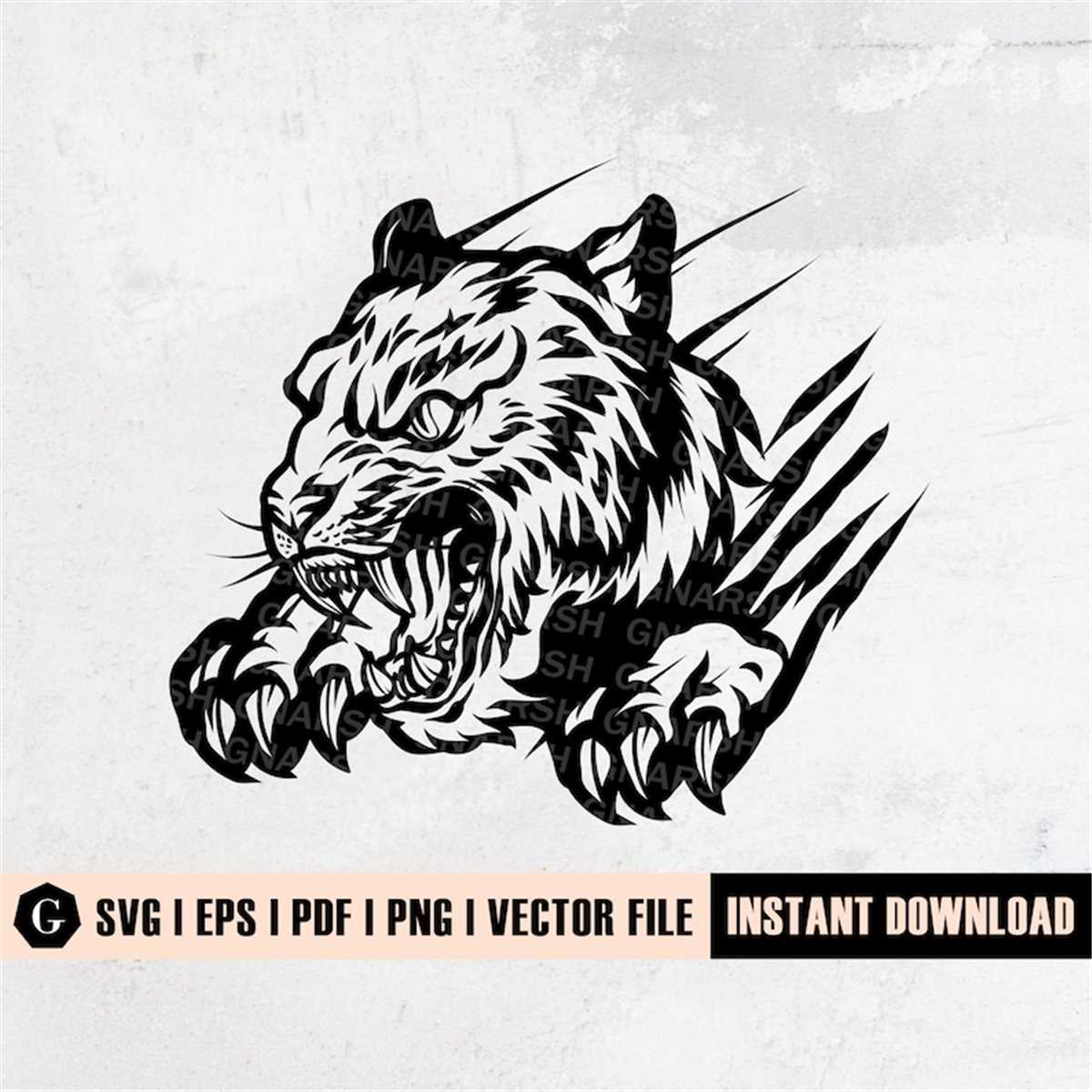 Tiger Scratch Svg | Tiger Claw Svg | Tiger Svg | Tiger Decal | Inspire ...