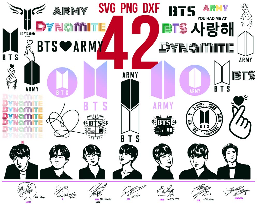 BTS svg Bundle, High Quality BTS SVG, Bts png, KPop SVG, Bts - Inspire ...